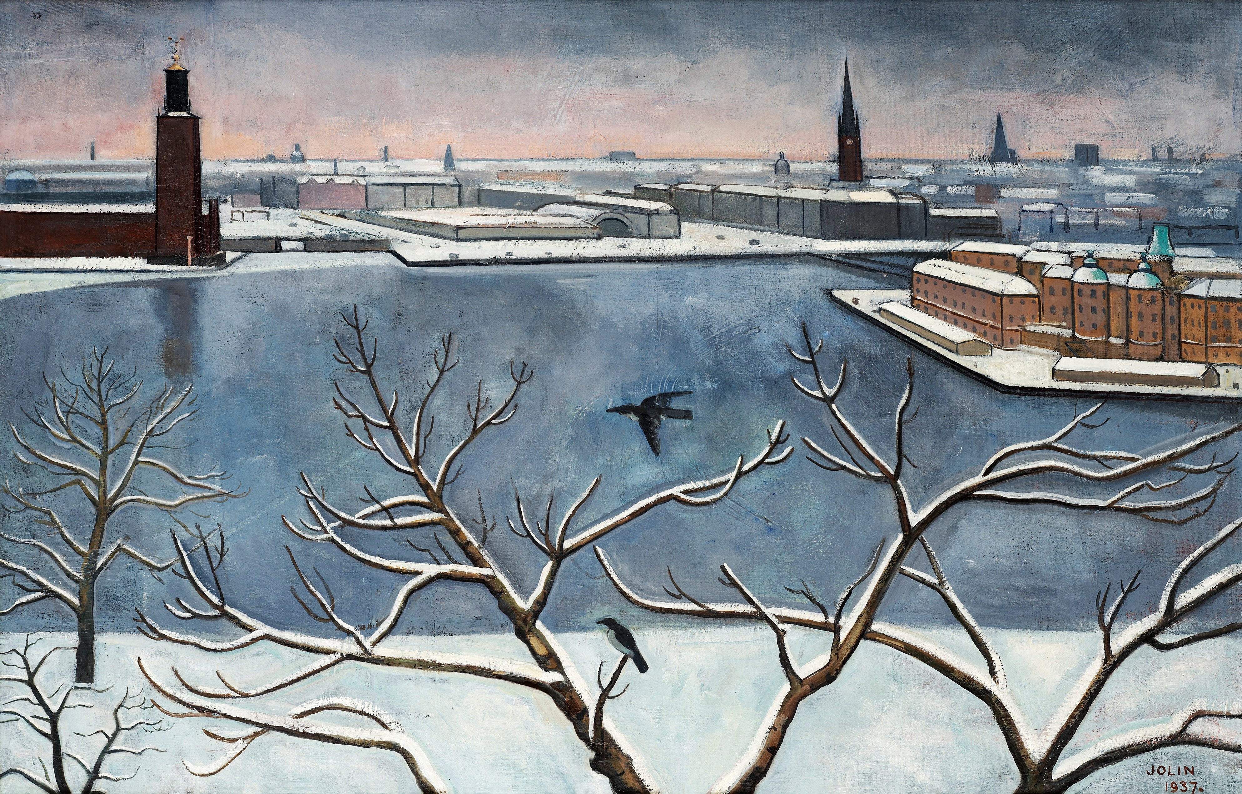 Einar Jolin, "Stockholmsvinter". - Bukowskis