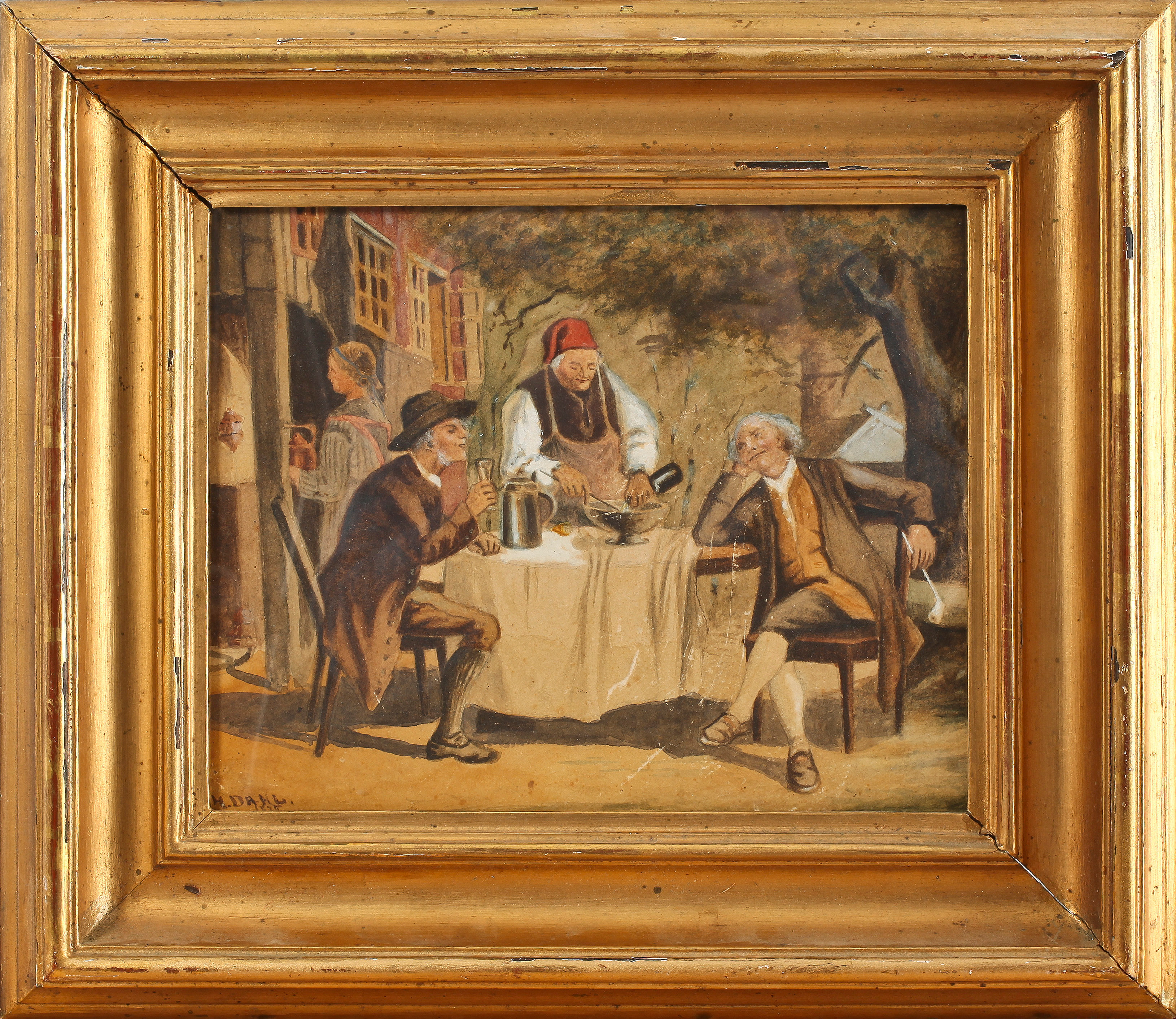 HANS DAHL, blandteknik, sign. - Bukowskis