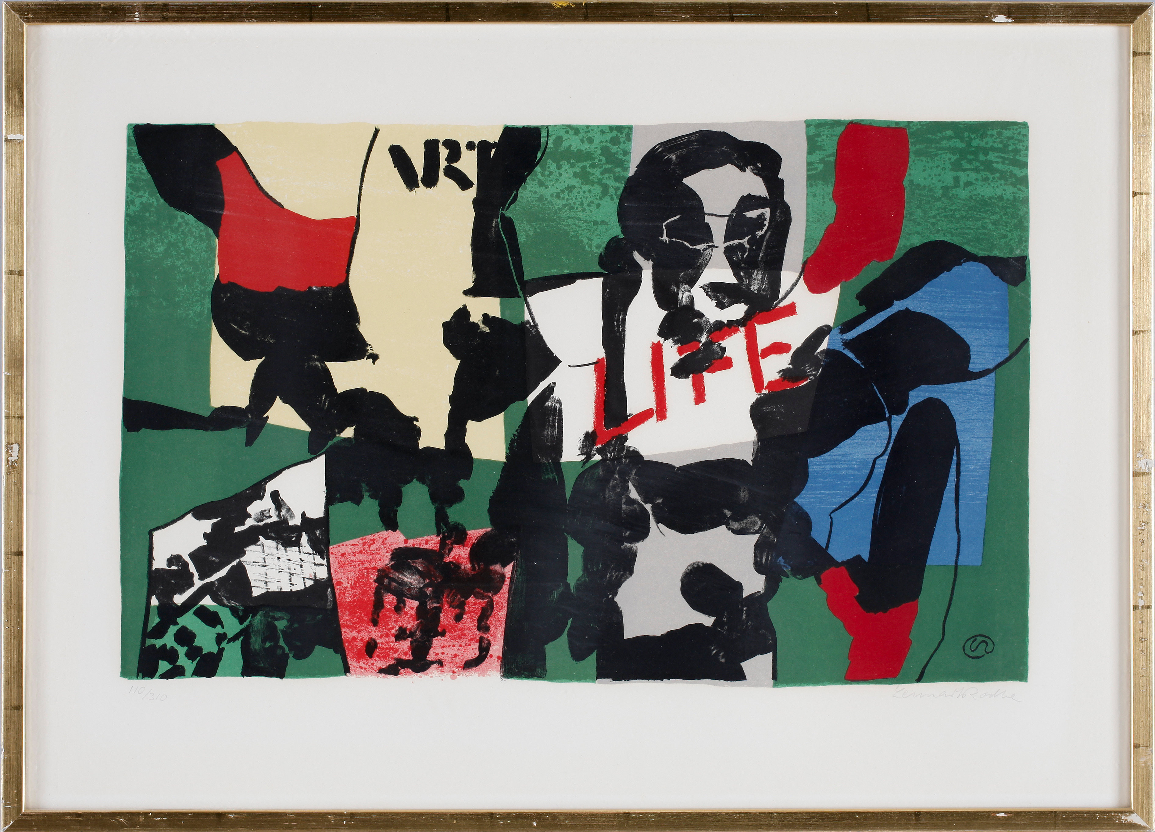 LENNART RODHE, färglitografi, 110/310. Sign. - Bukowskis