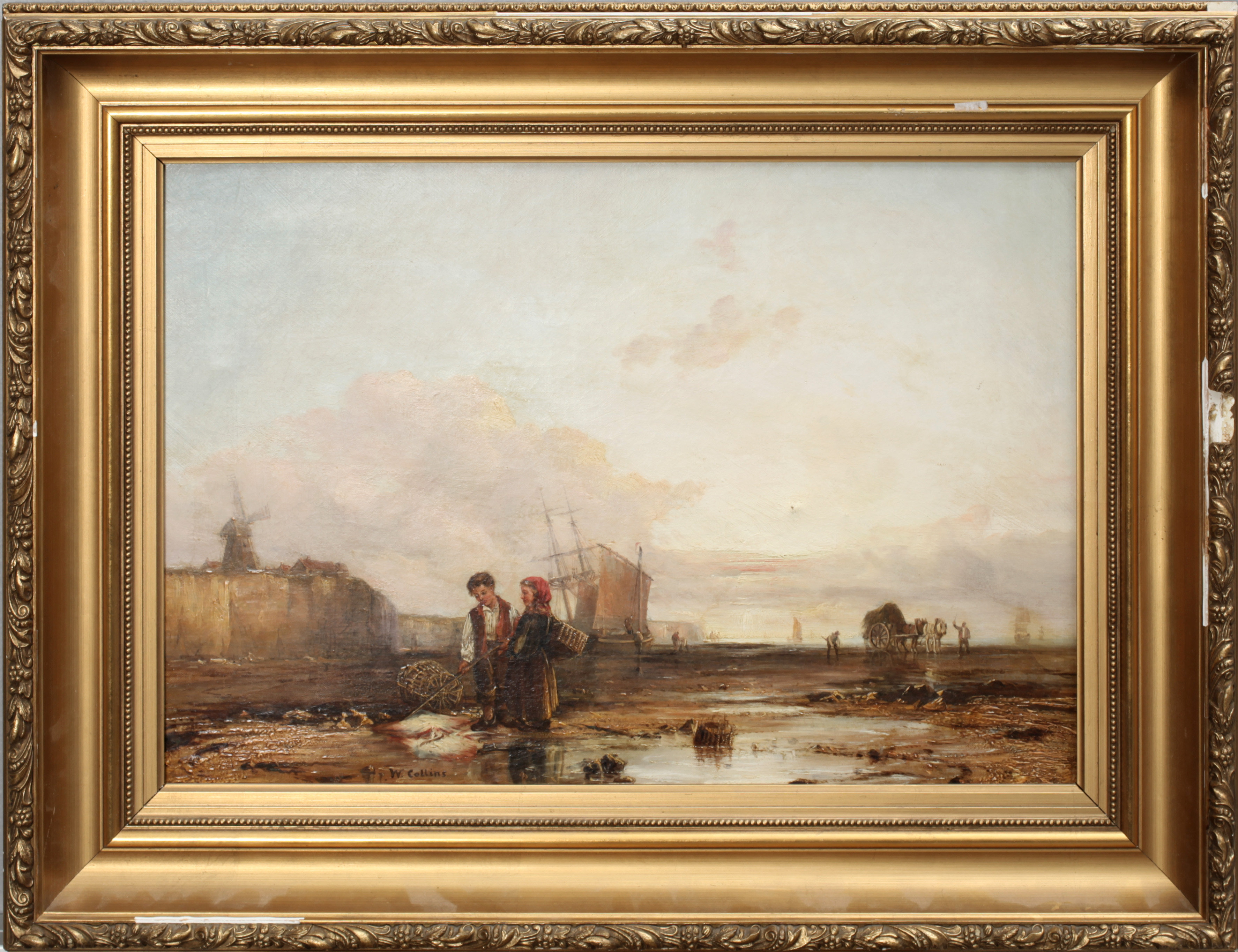 WILLIAM COLLINS. Olja på duk. Signerad W Collins. - Bukowskis