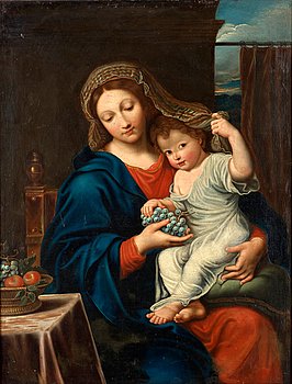 Abraham Janssens Follower of, Madonna with child. - Bukowskis
