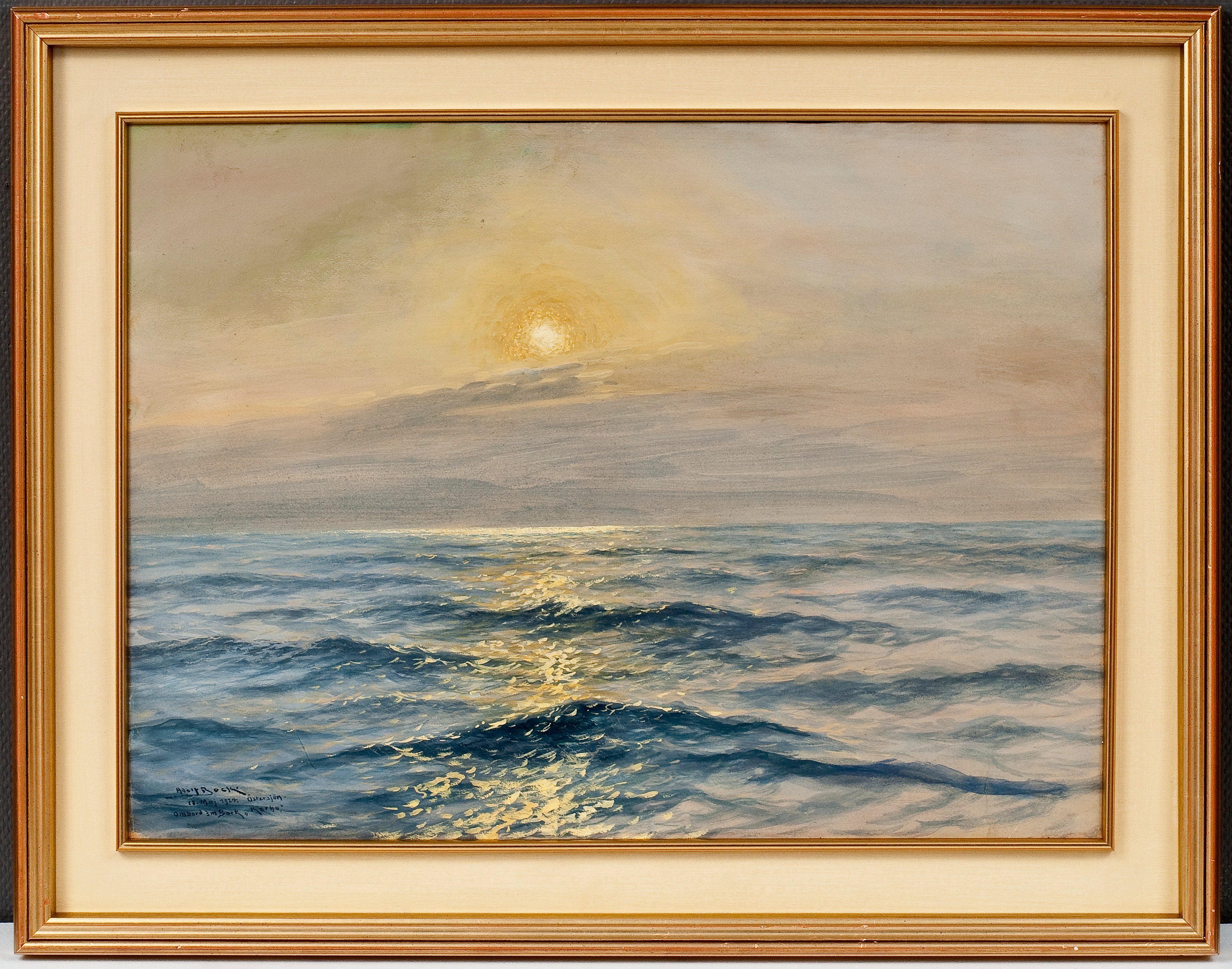 Adolf Bock, MORNING AT SEA. - Bukowskis