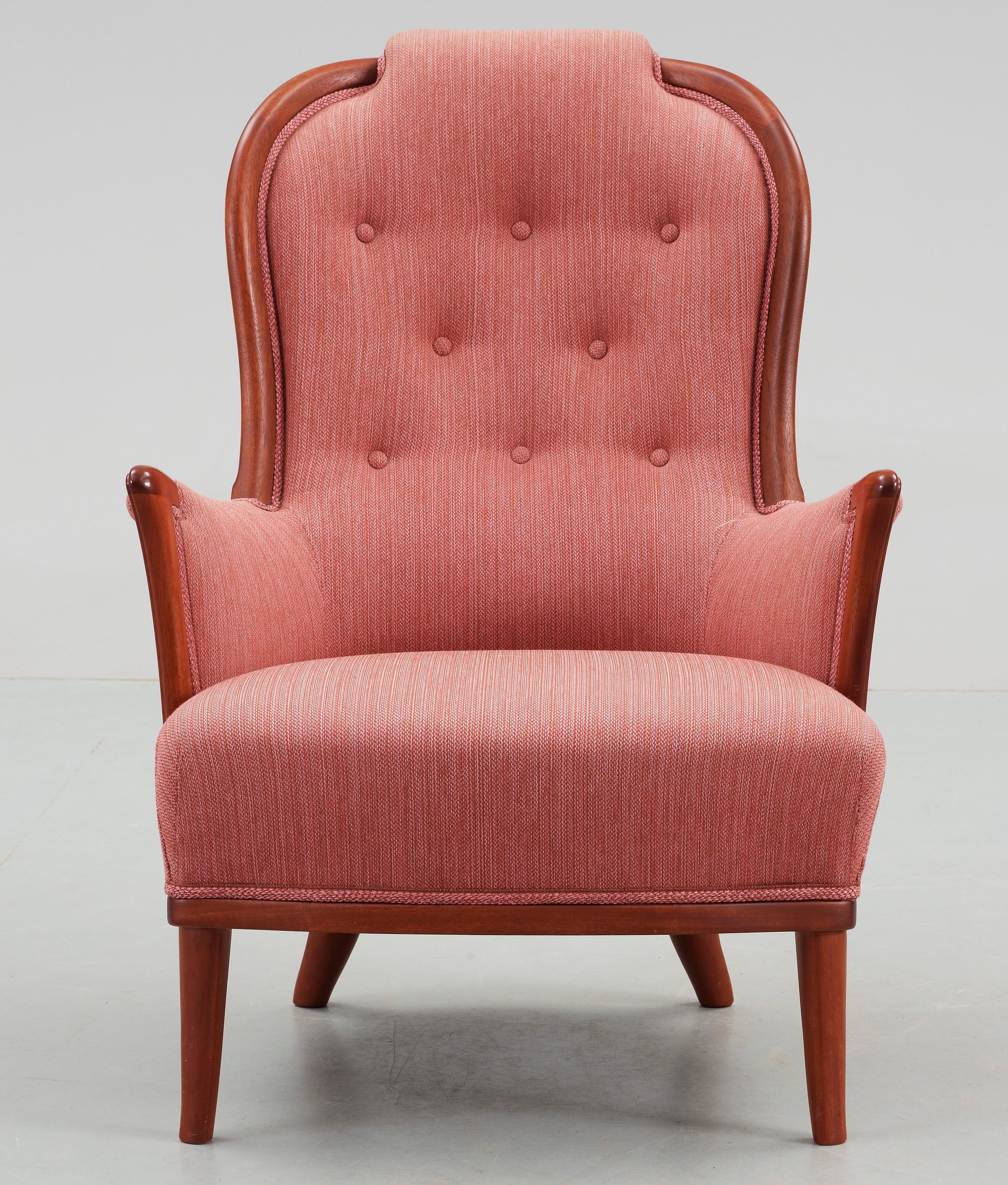 FÅTÖLJ, "Vår fru", Carl Malmsten. - Bukowskis