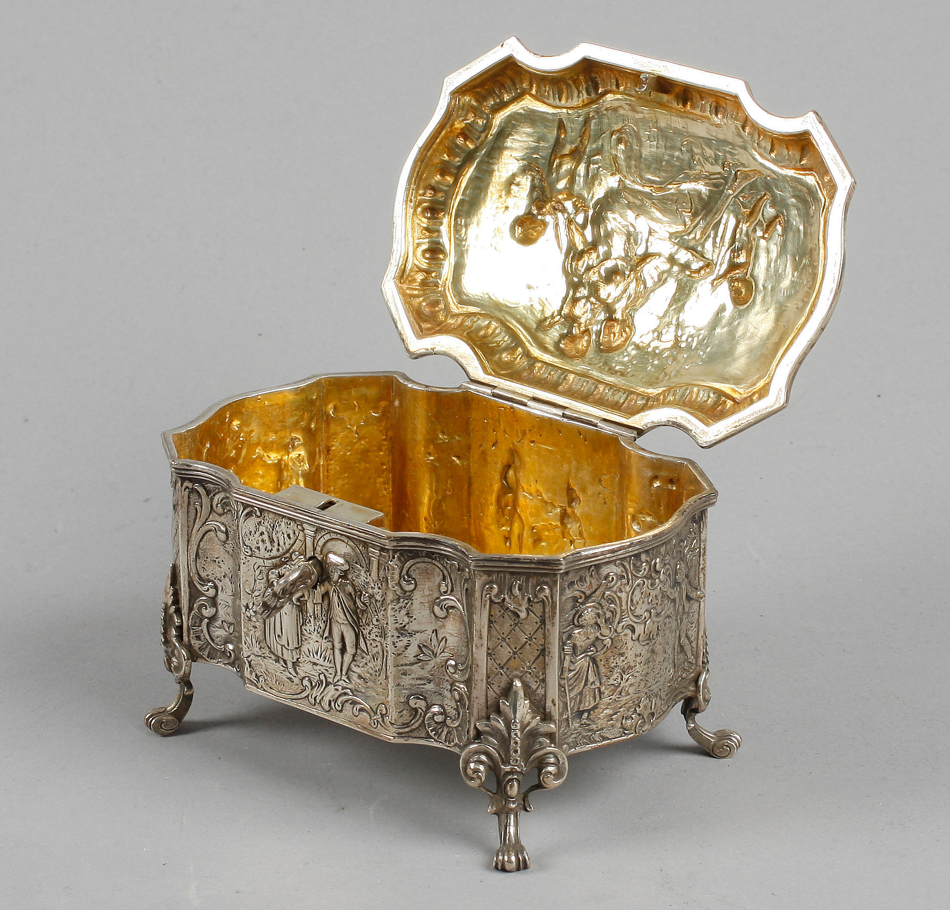 SKRIN, silver, troligen Holland, 1900-tal. Vikt ca 380 gr. - Bukowskis