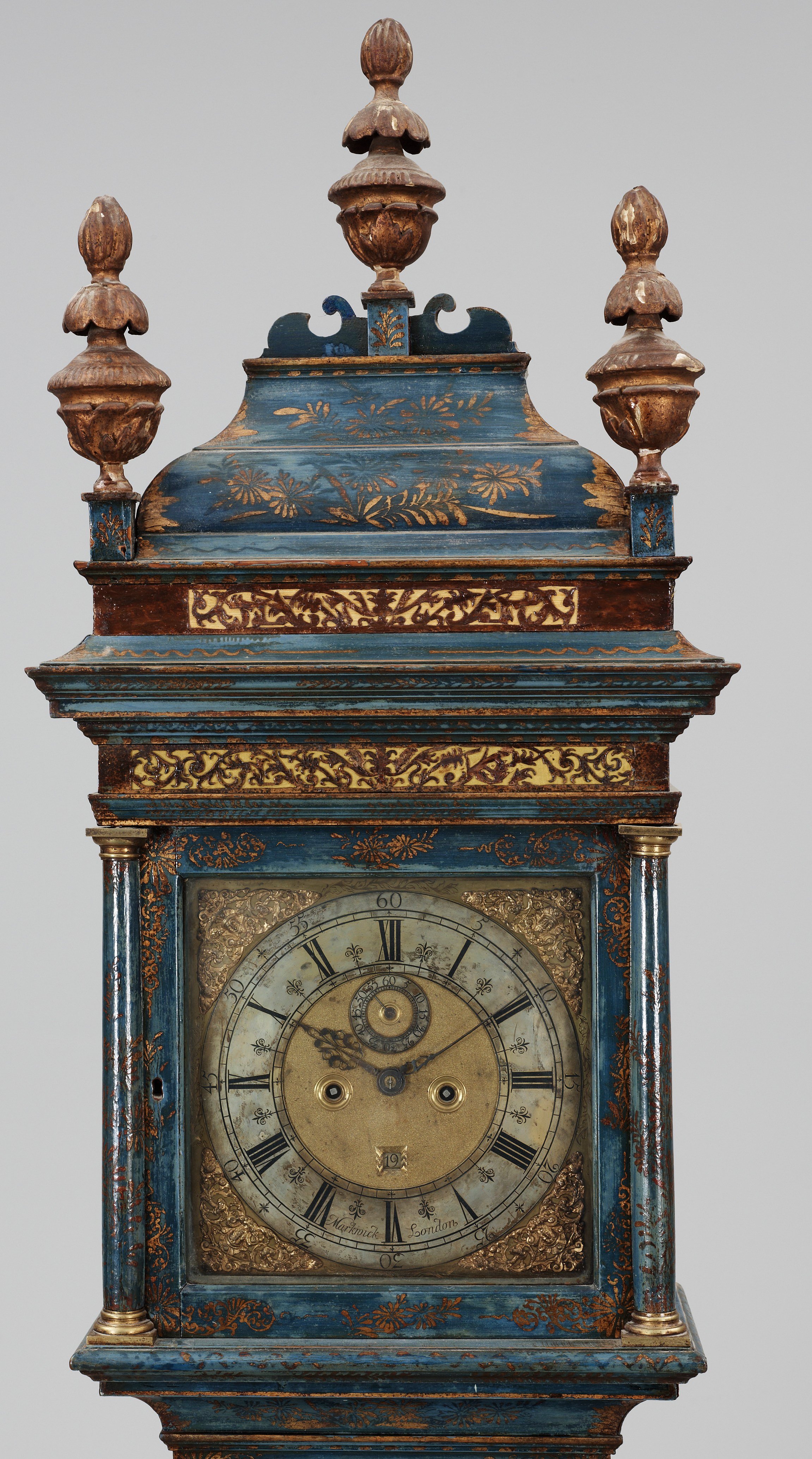 An English Baroque circa 1700 long case clock by James (or his son ...