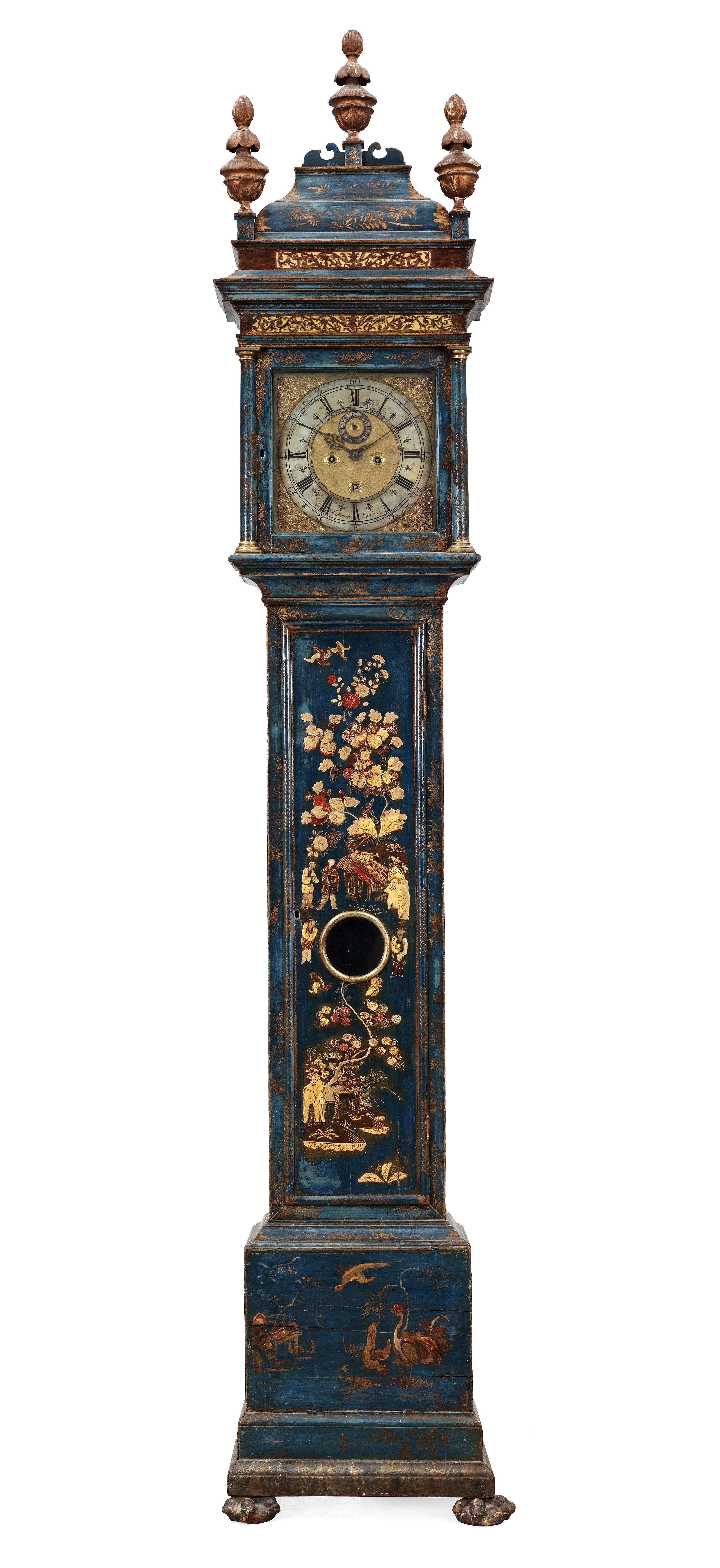 An English Baroque circa 1700 long case clock by James (or his son ...