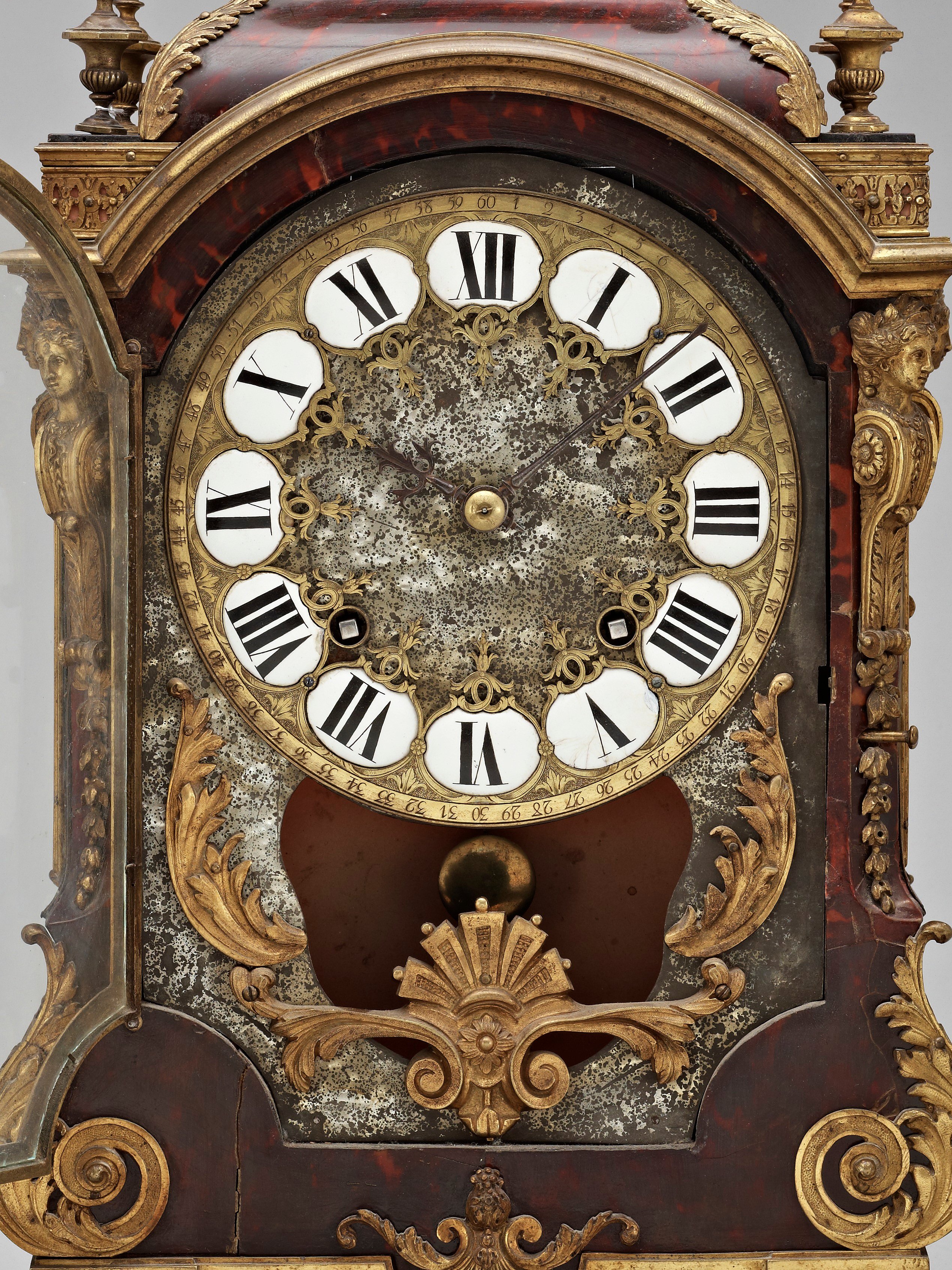 A Louis XIV circa 1700 bracket clock, signed "Gaudron A Paris" (several ...