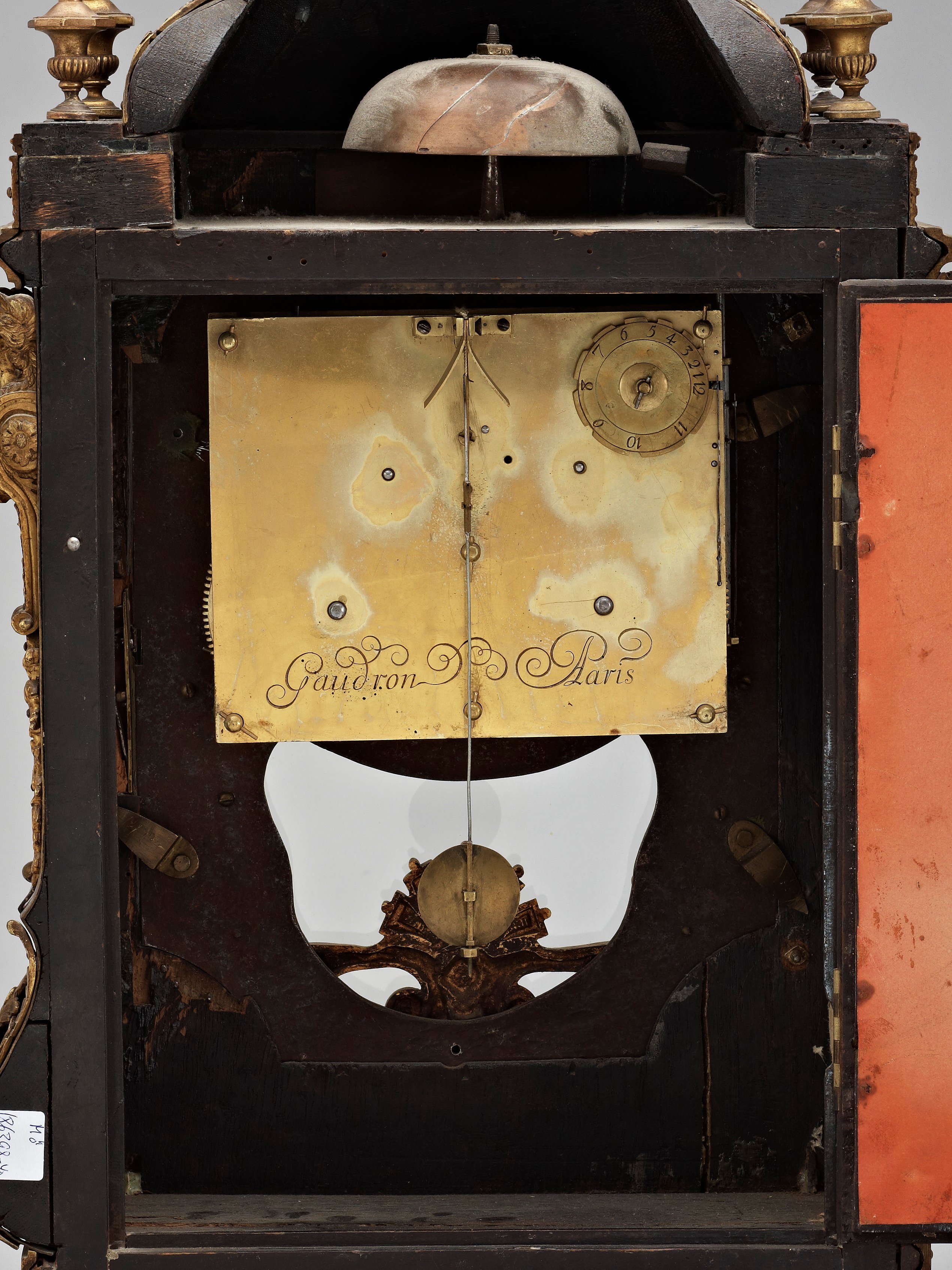 A Louis XIV circa 1700 bracket clock, signed "Gaudron A Paris" (several ...