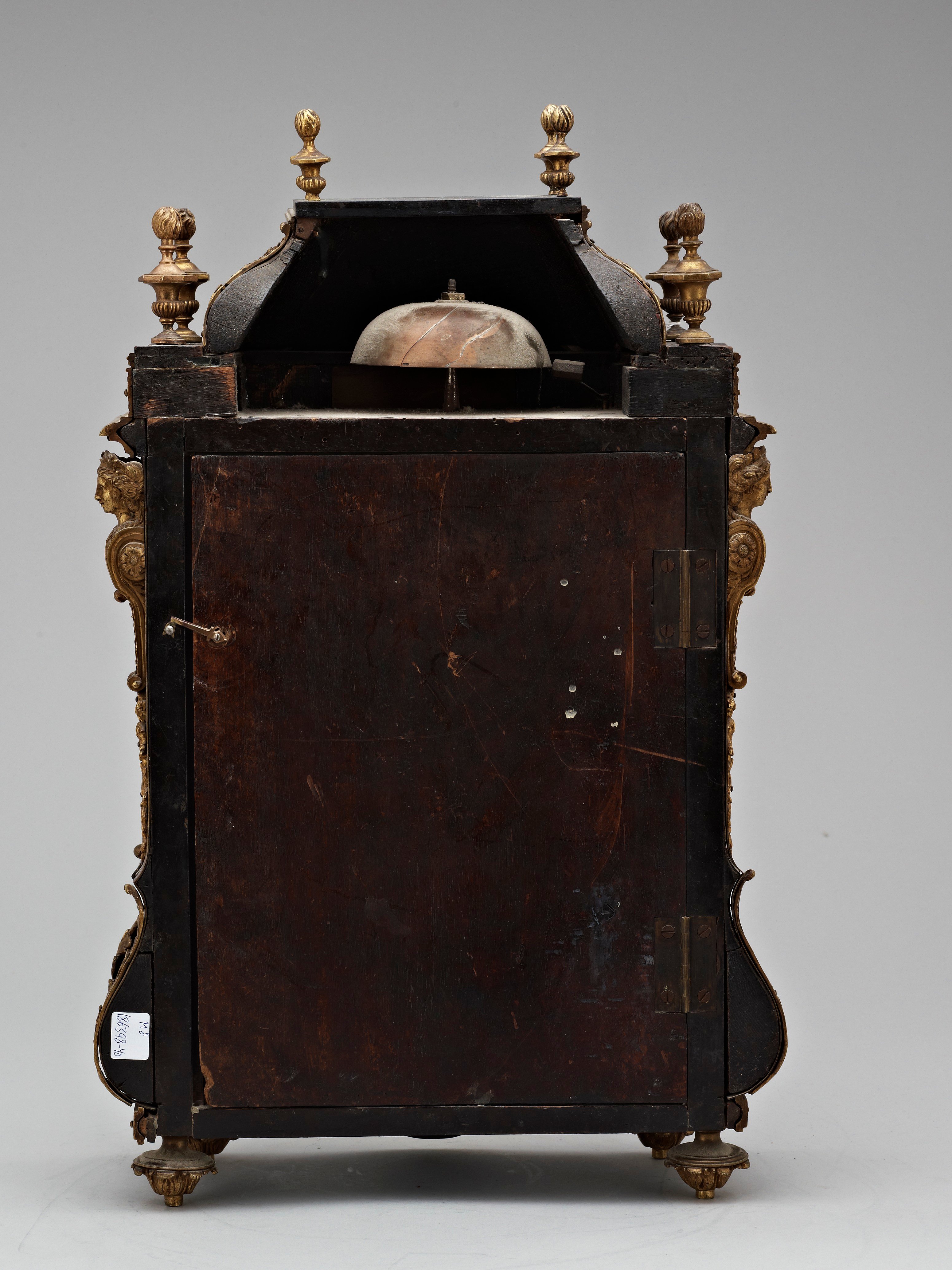 A Louis XIV circa 1700 bracket clock, signed "Gaudron A Paris" (several ...