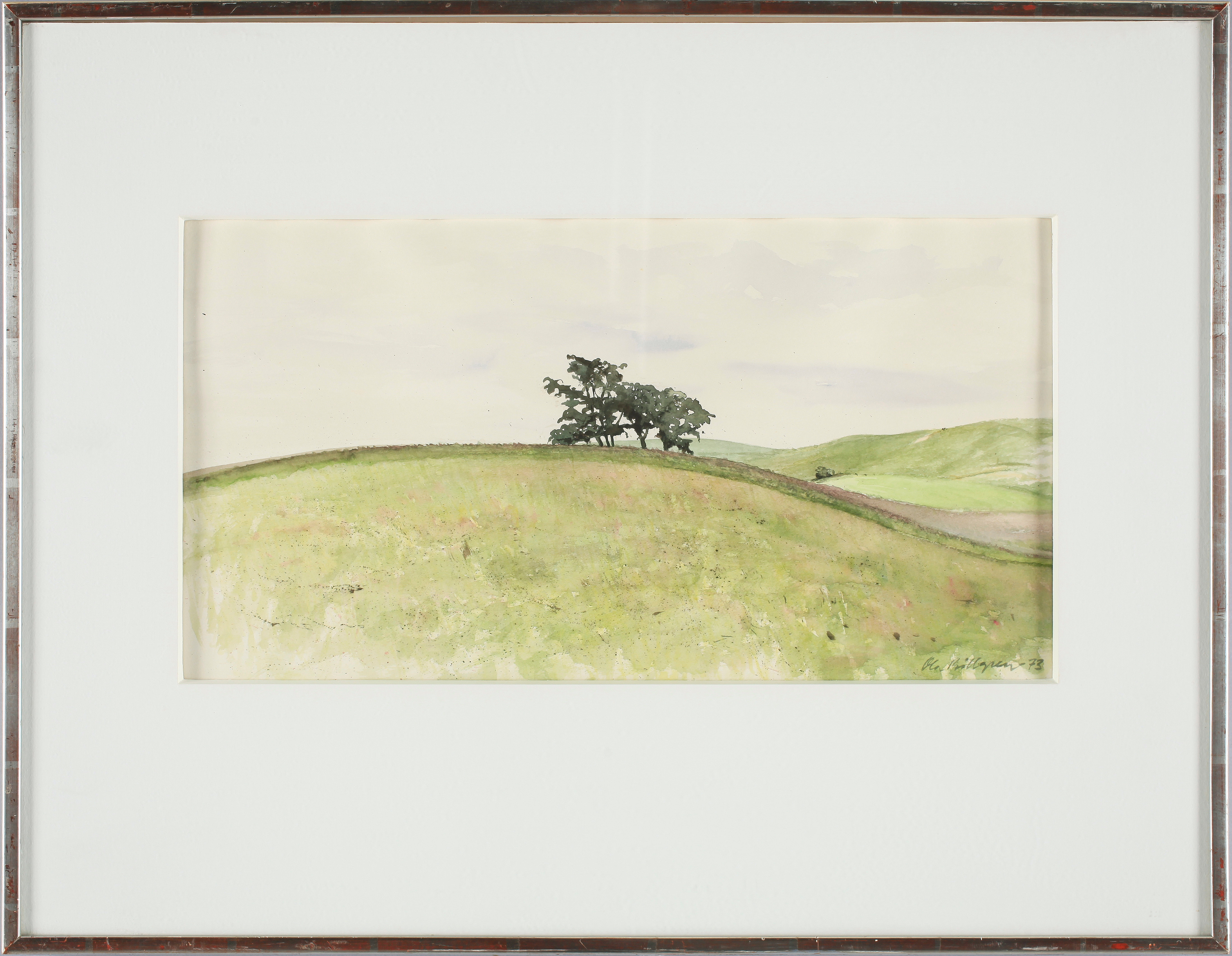 OLA BILLGREN, akvarell sign o dat -73. - Bukowskis