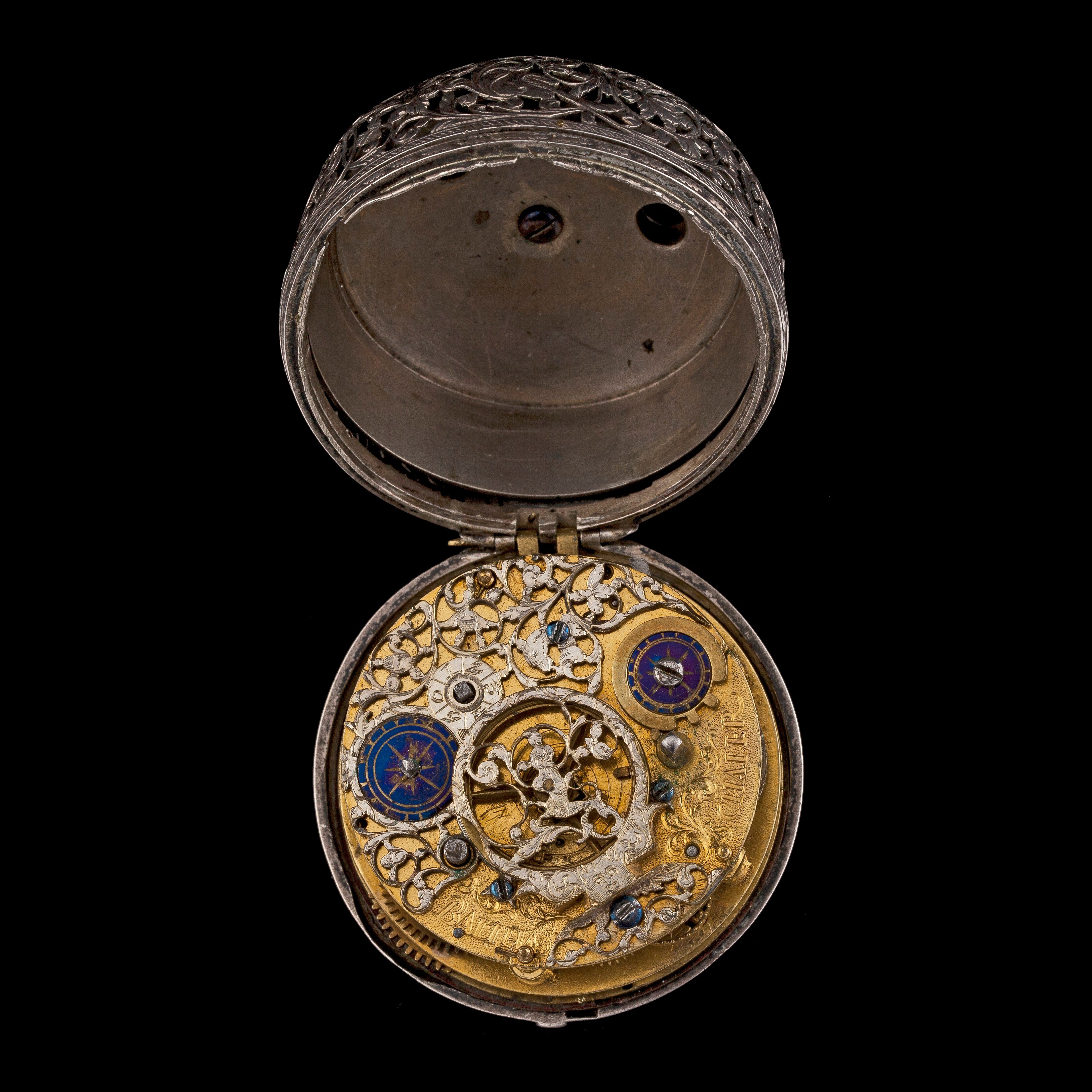 A silver verge pocket watch. Early 18th century. - Bukowskis