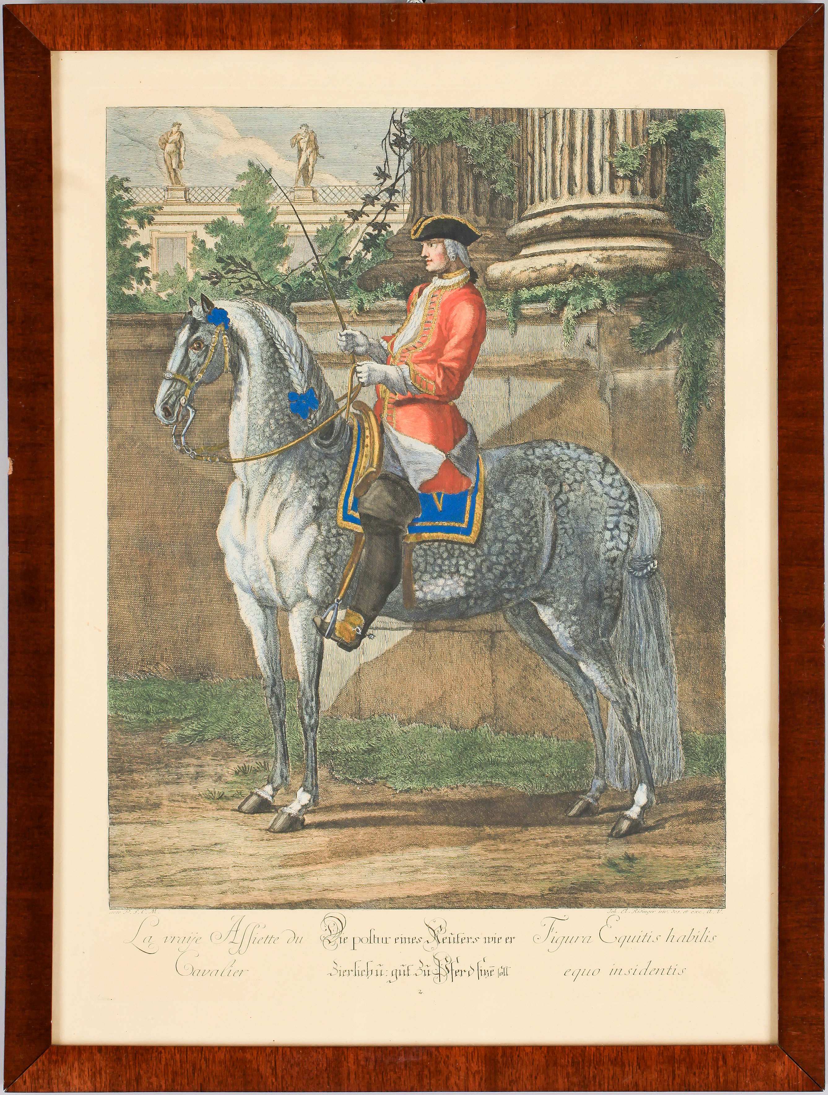 JOHANN ELIAS RIDINGER, efter, gravyrer, 9 st, omkr 1900. - Bukowskis