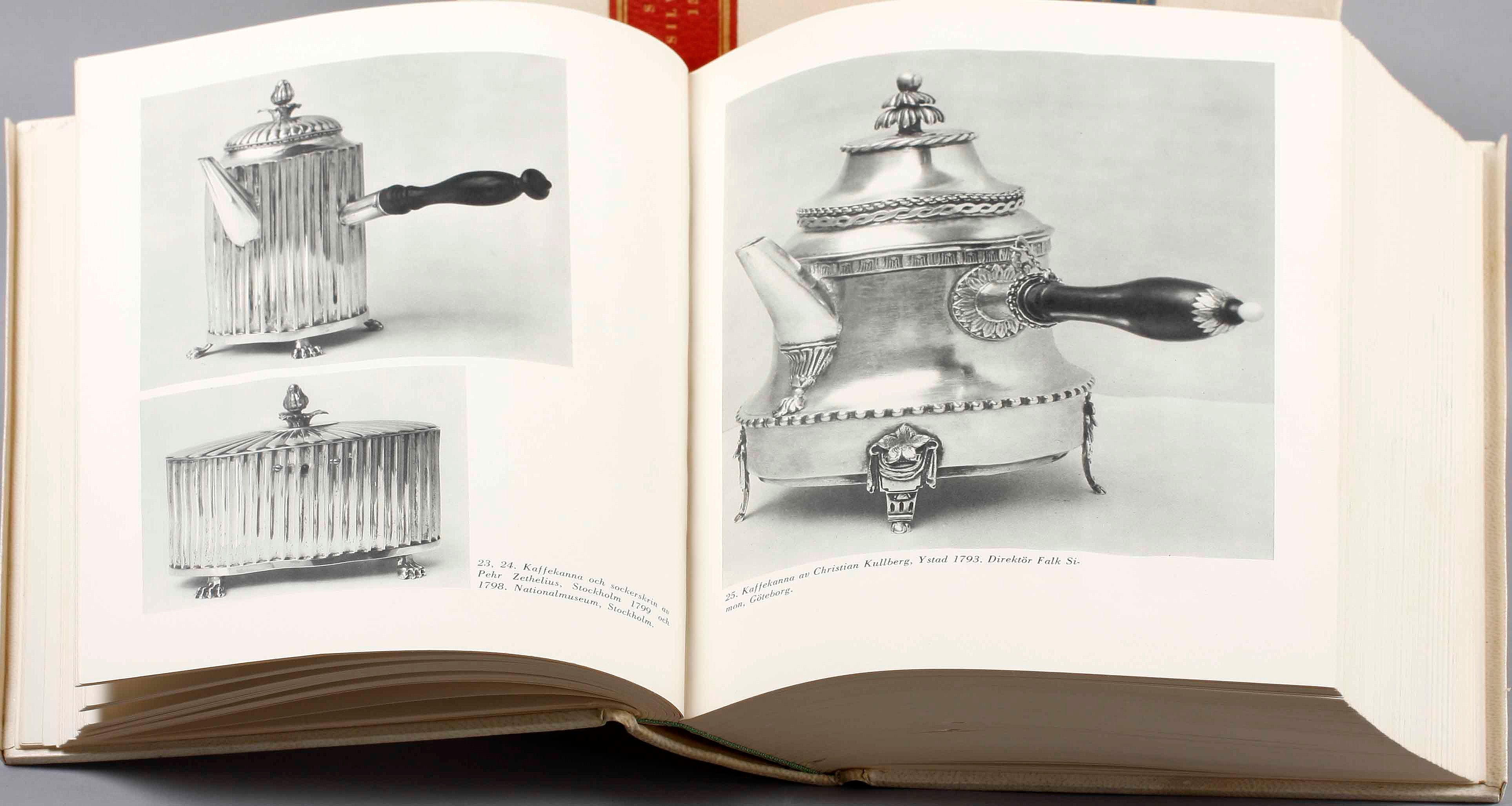 BOK, 3 vol, Svenskt silversmide 1520-1850, Nordisk Rotogravyr 1940-41 ...