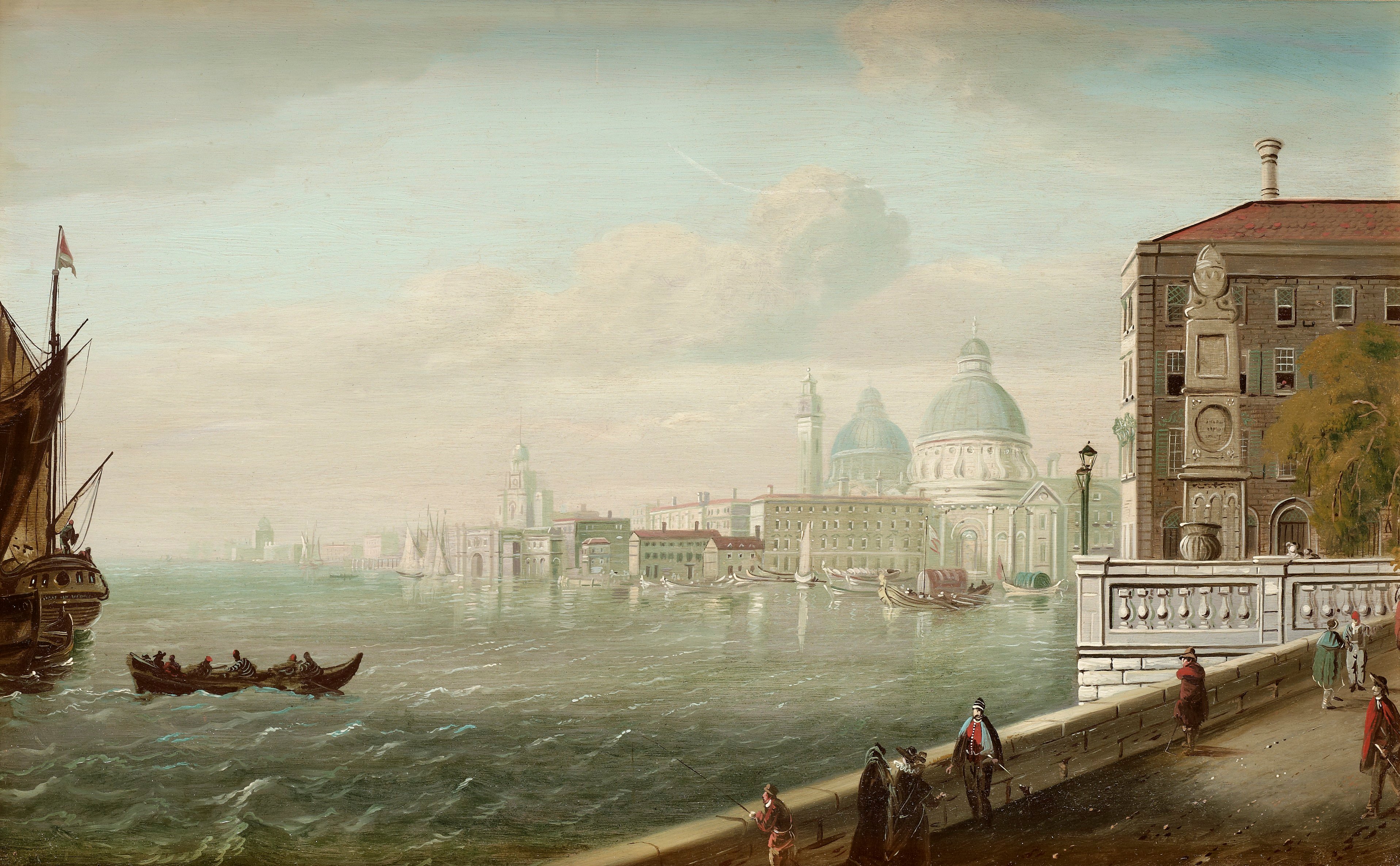 John Vivian Attributed to, Scene from Venice. - Bukowskis