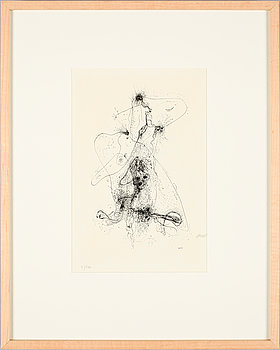 OTTO WOLS, etsning, sign i trycket. Numr 6/250. - Bukowskis