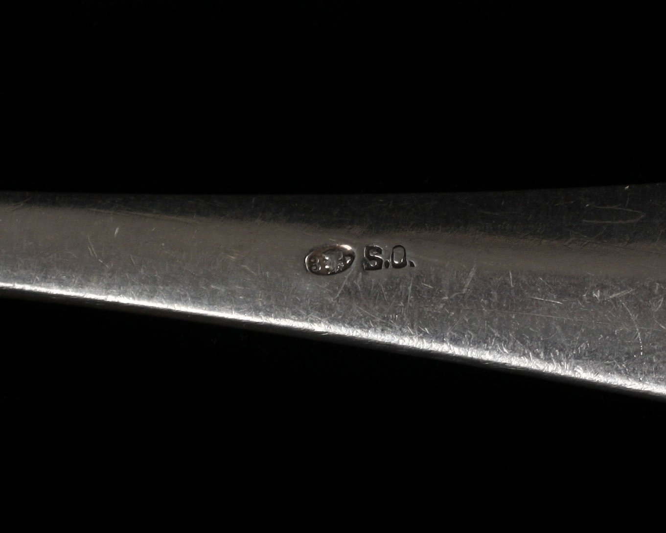 BESTICK, uppsättning i etui, 72 delar, silver, utländska stämplar, 1900 ...