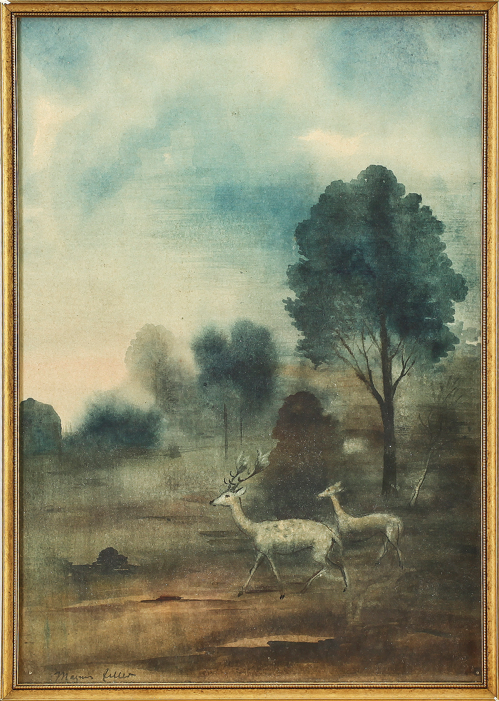 MAGNUS ZELLER, akvarell, sign. - Bukowskis