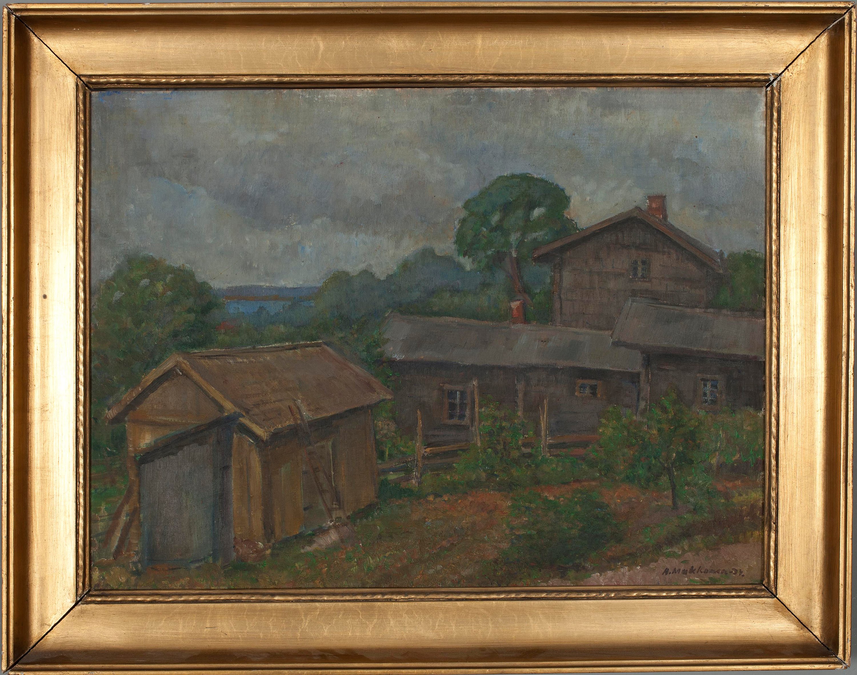 ARVO MAKKONEN, olja på skiva, sign. -34. - Bukowskis