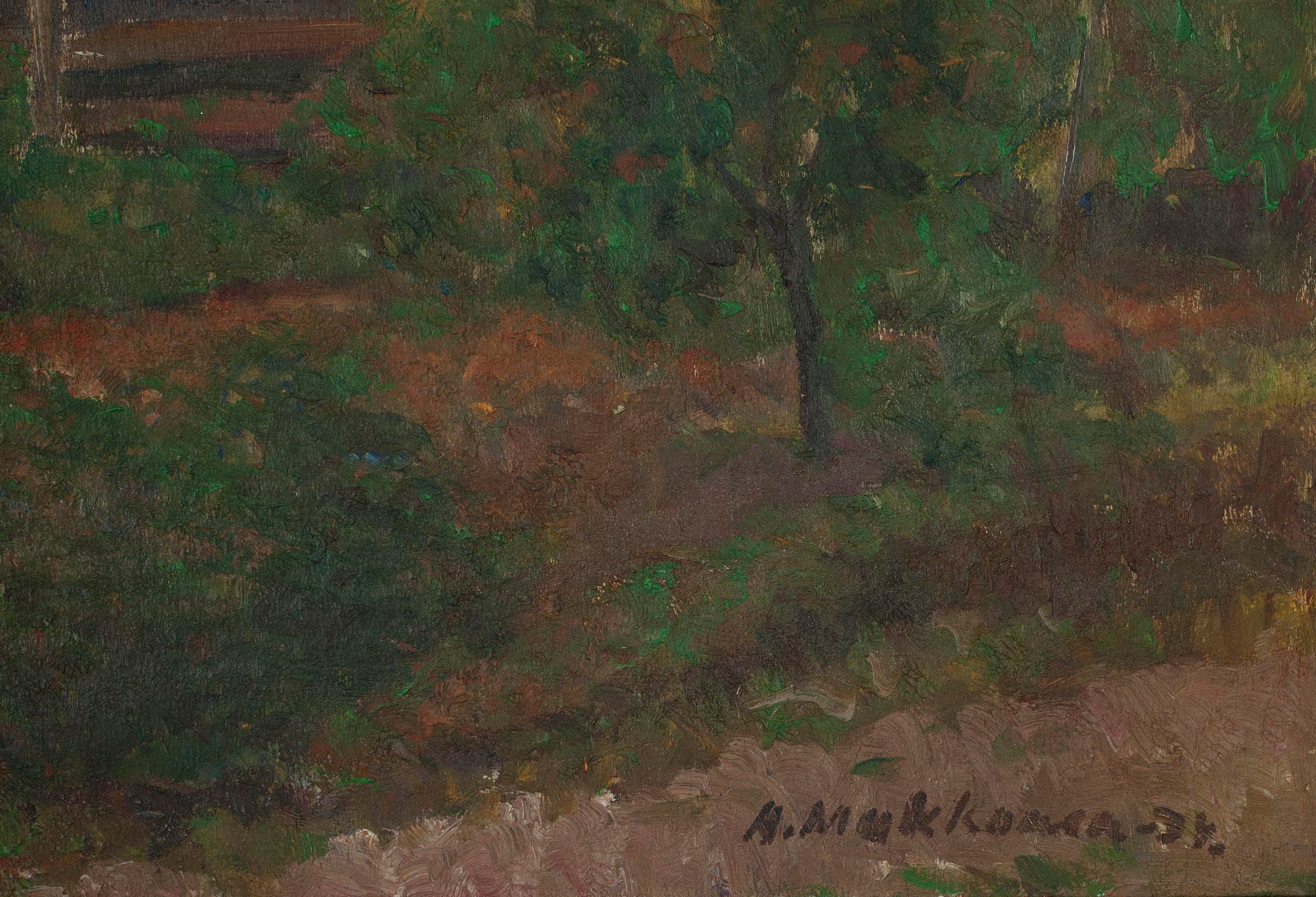 ARVO MAKKONEN, olja på skiva, sign. -34. - Bukowskis