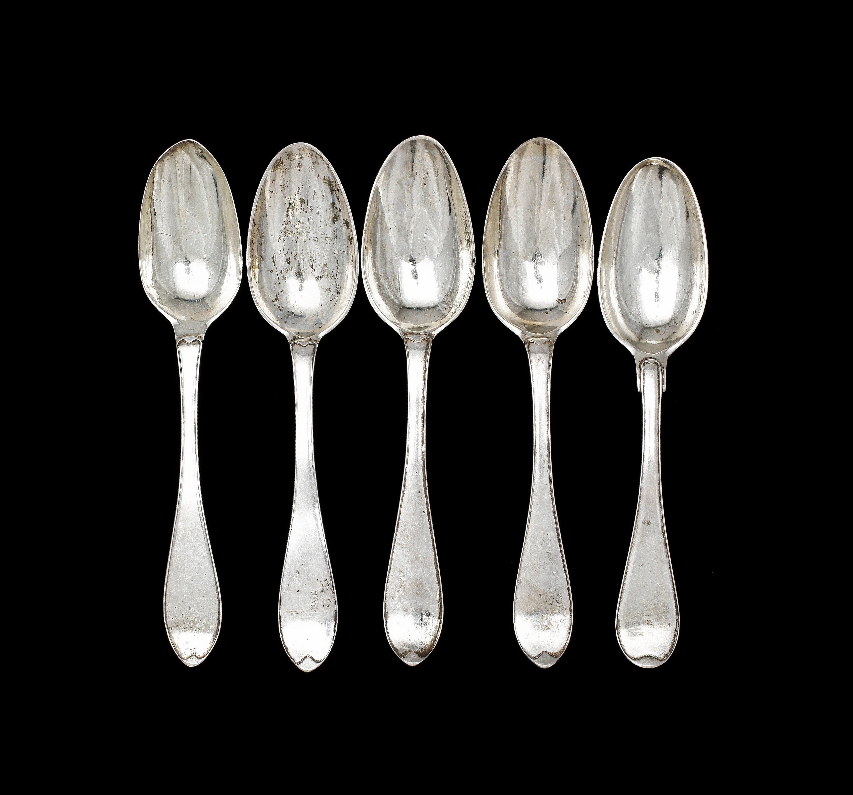 MATSKEDAR, 4+1, silver, "Svensk rund", Johan Jacob Ulfsberg, Nyköping ...