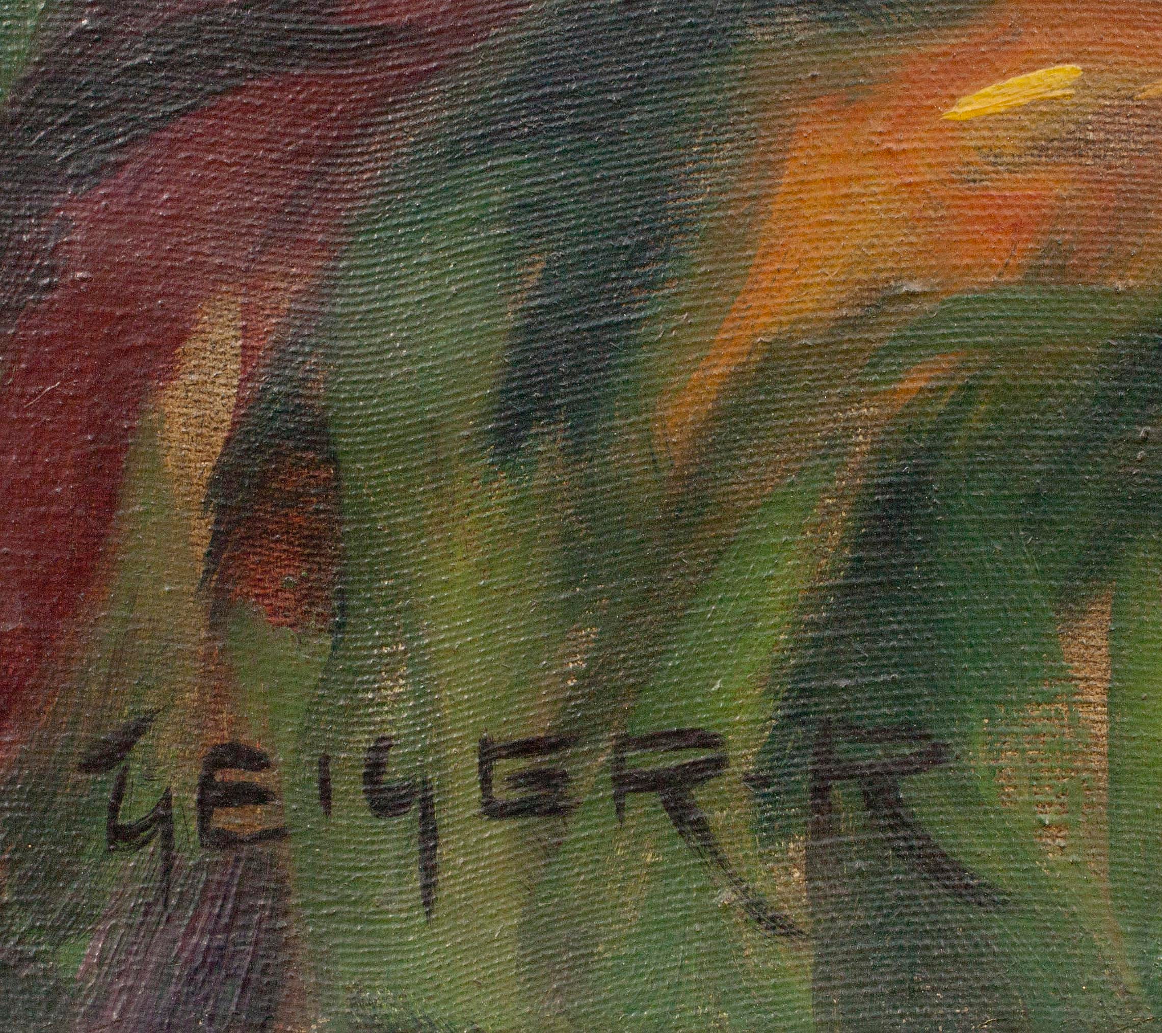 RICHARD GEIGER, olja på duk, signerad. - Bukowskis