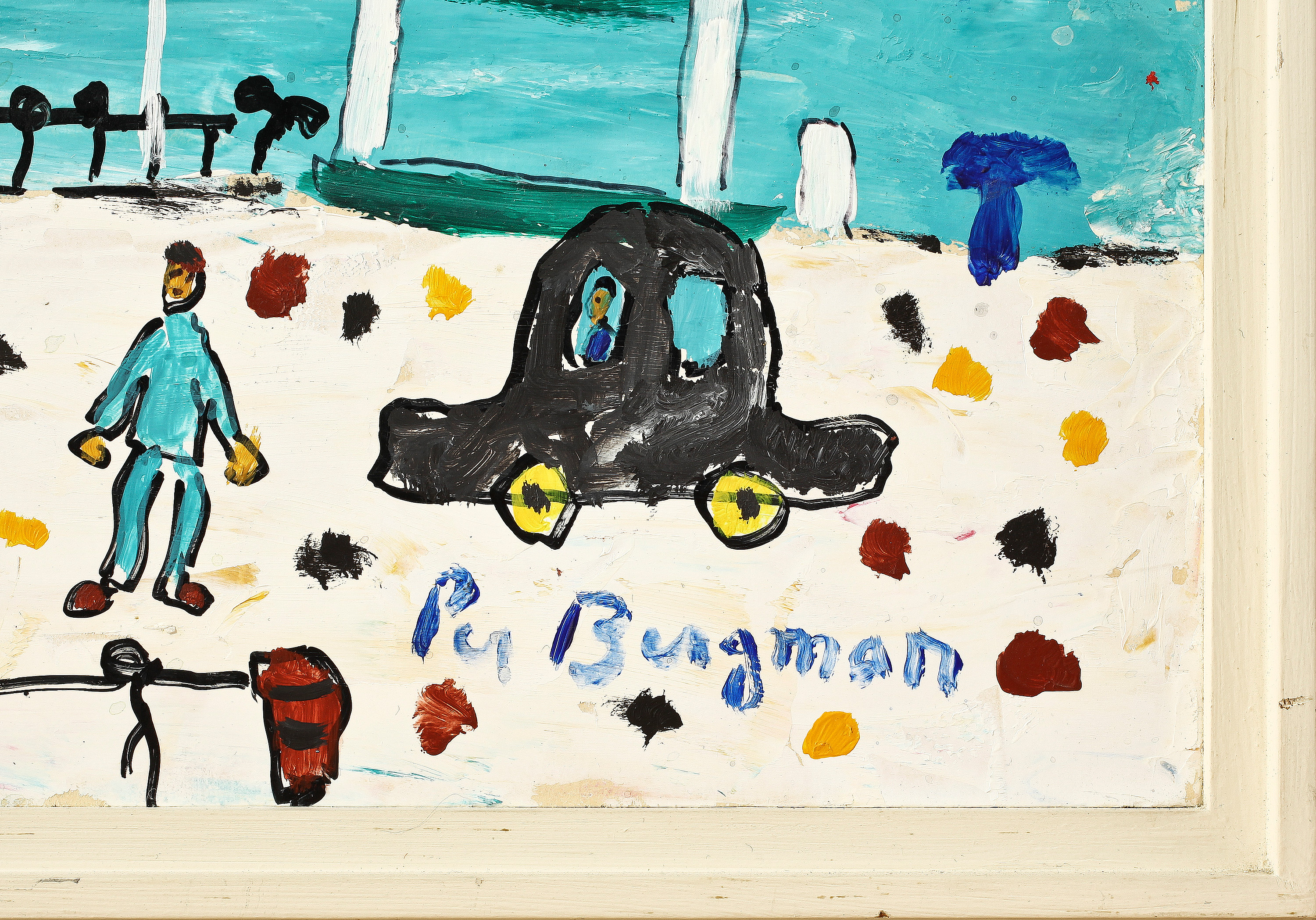 PER BERGMAN, olja på pannå, sign. - Bukowskis