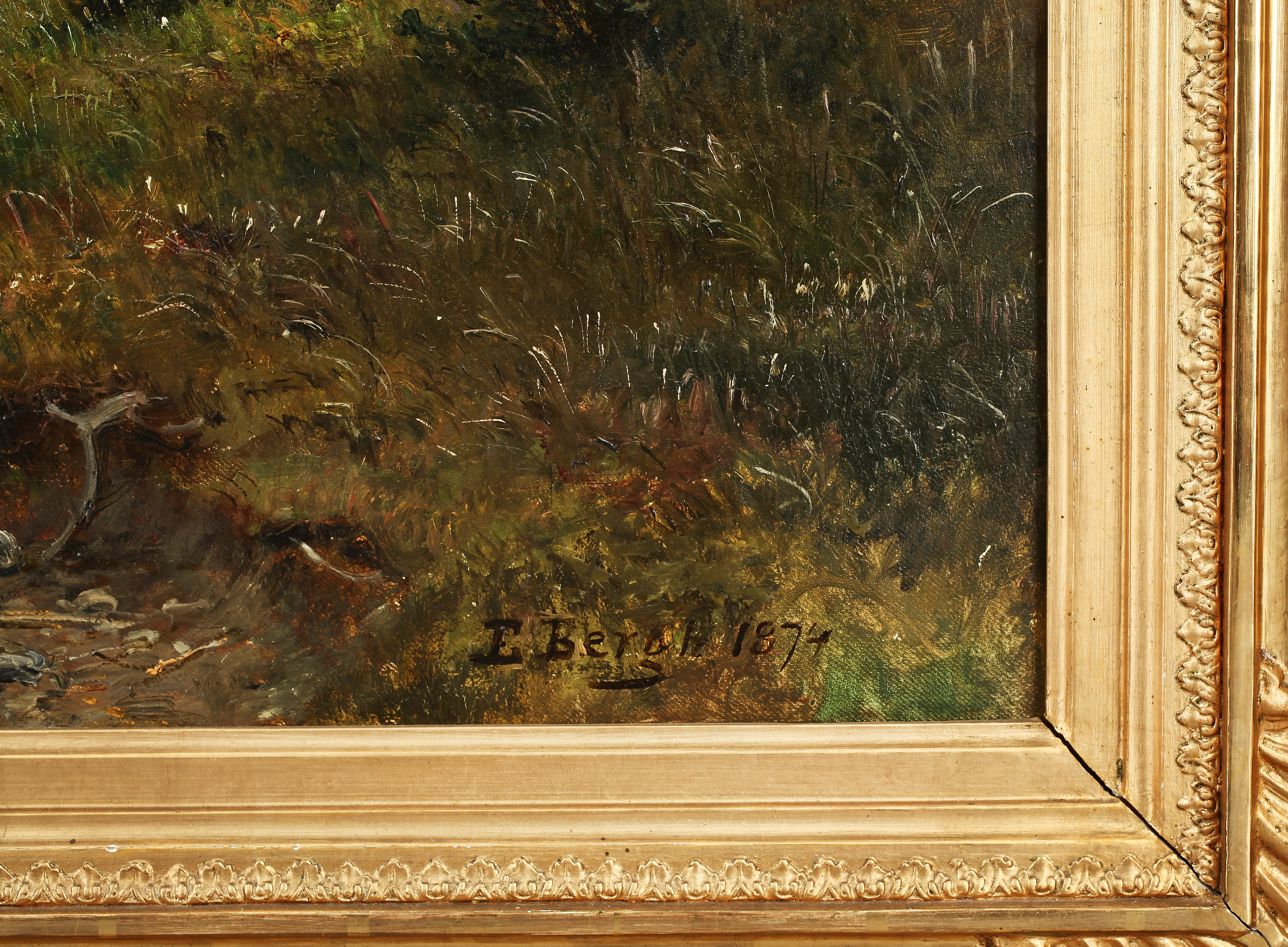 EDVARD BERGH, olja på duk, sign. - Bukowskis