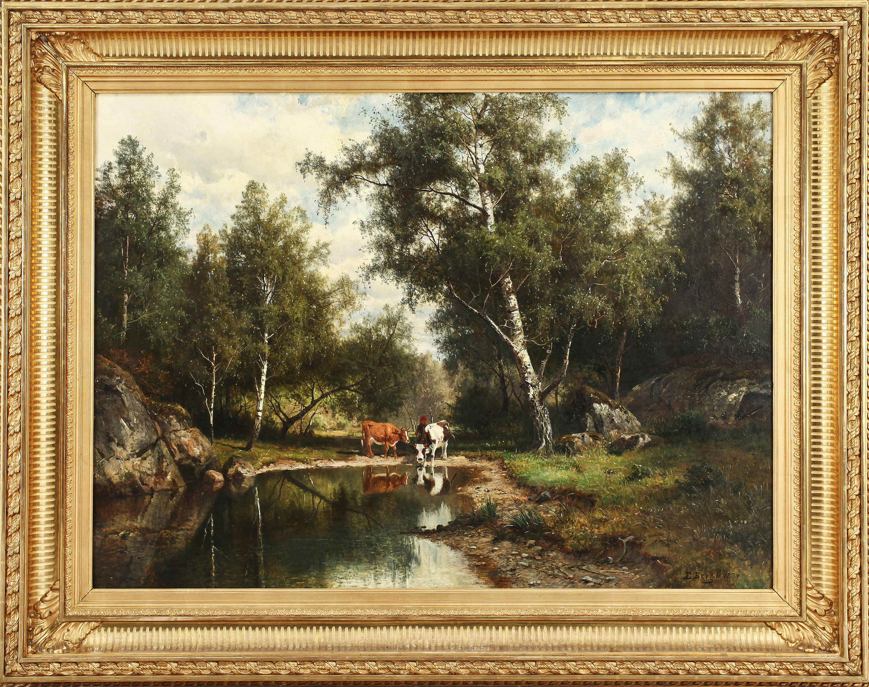 EDVARD BERGH, olja på duk, sign. - Bukowskis