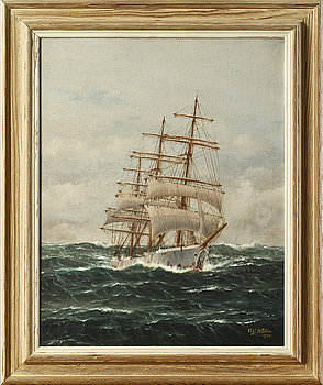 CARL GEORG WALLIN, olja på duk, sign. o dat. "1953". - Bukowskis