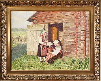 EMIL LINDGREN, olja på duk, sign o dat 1924. - Bukowskis