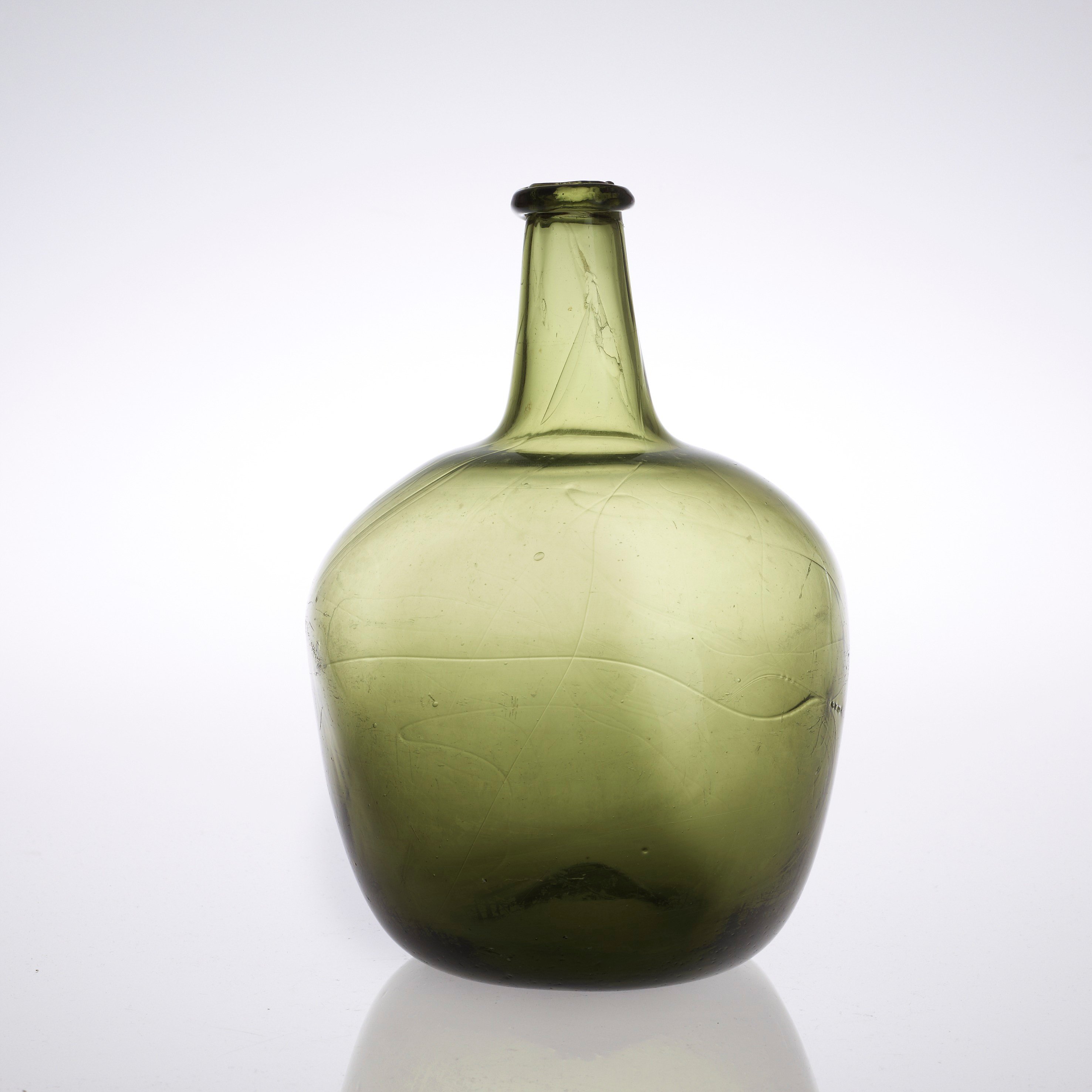 FLASKA, troligen Limmareds Glasbruk CA 1800. - Bukowskis