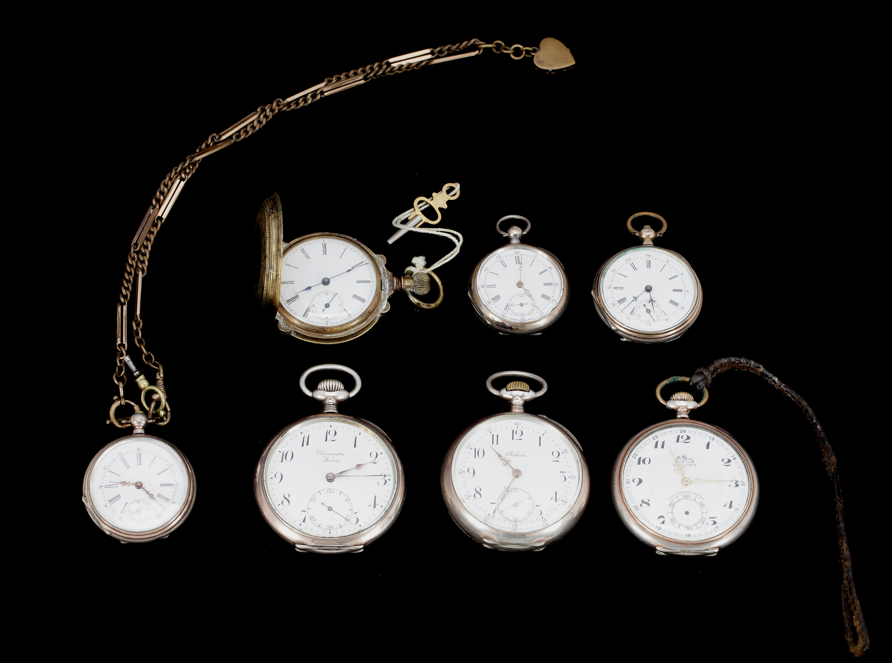 FICKUR, 7 st, bla Sidus Chronomètre, Billodes, Leijona, Jura Watch ...