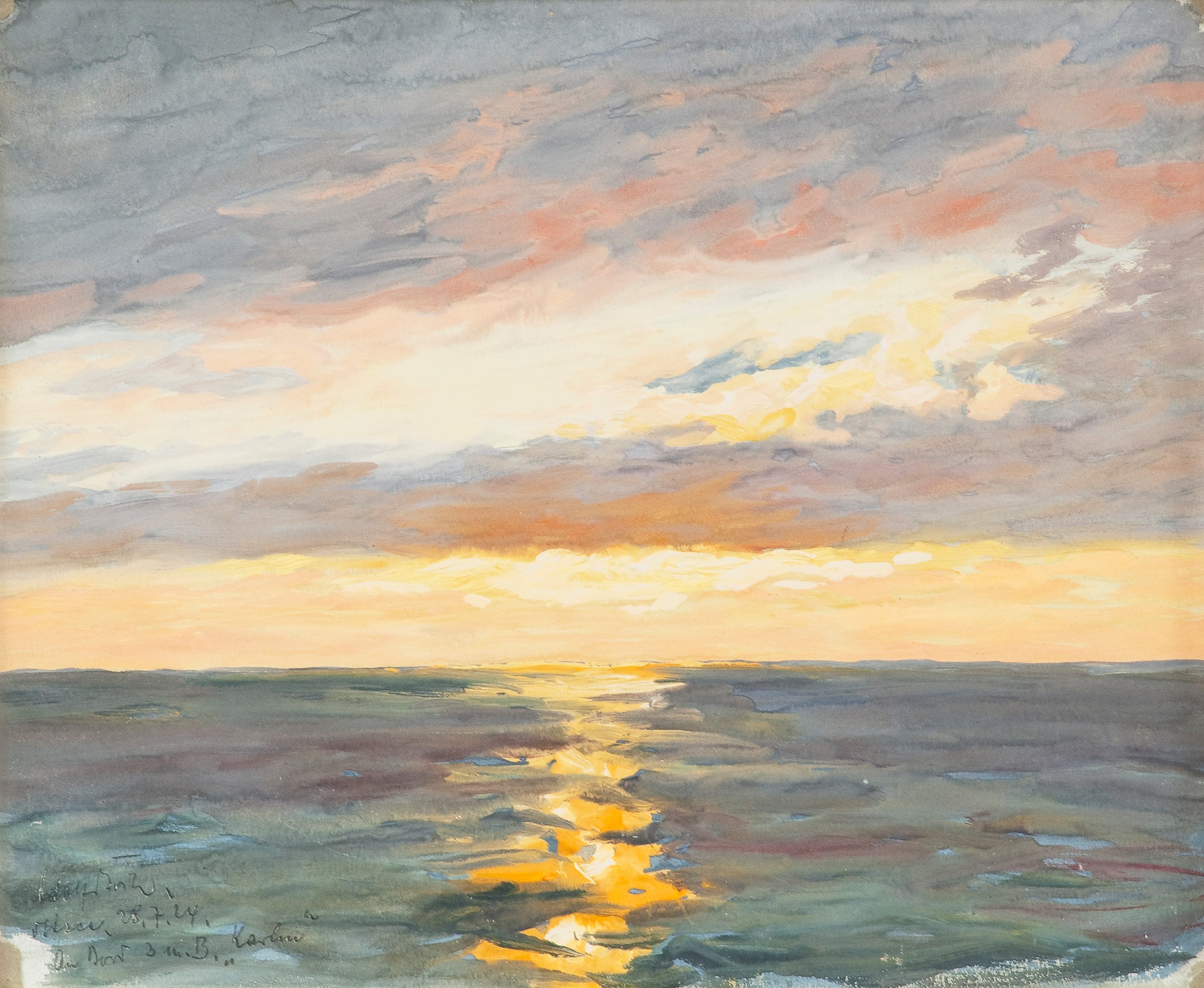Adolf Bock, SUNSET. - Bukowskis