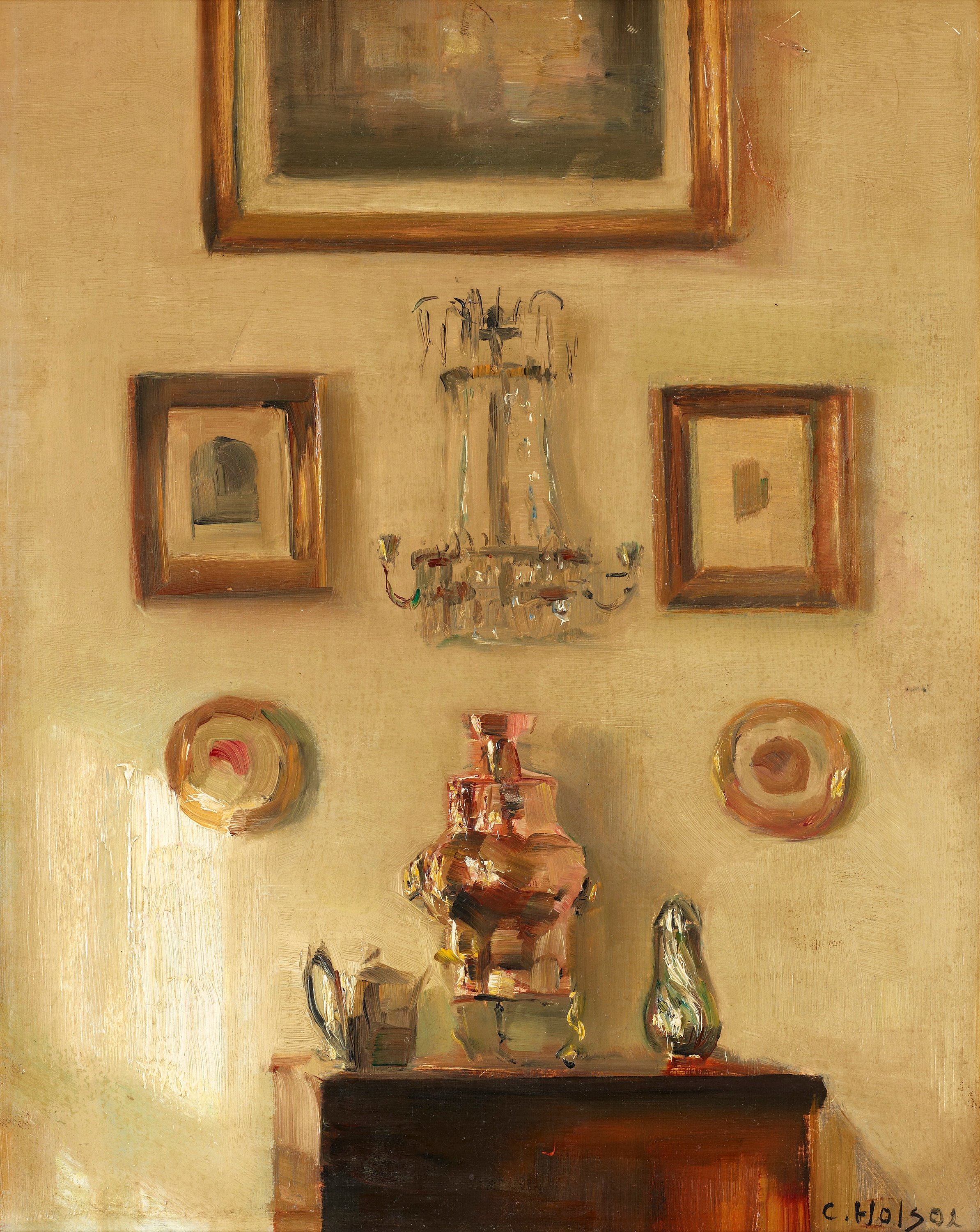Carl Holsoe, Interior with samovar. - Bukowskis