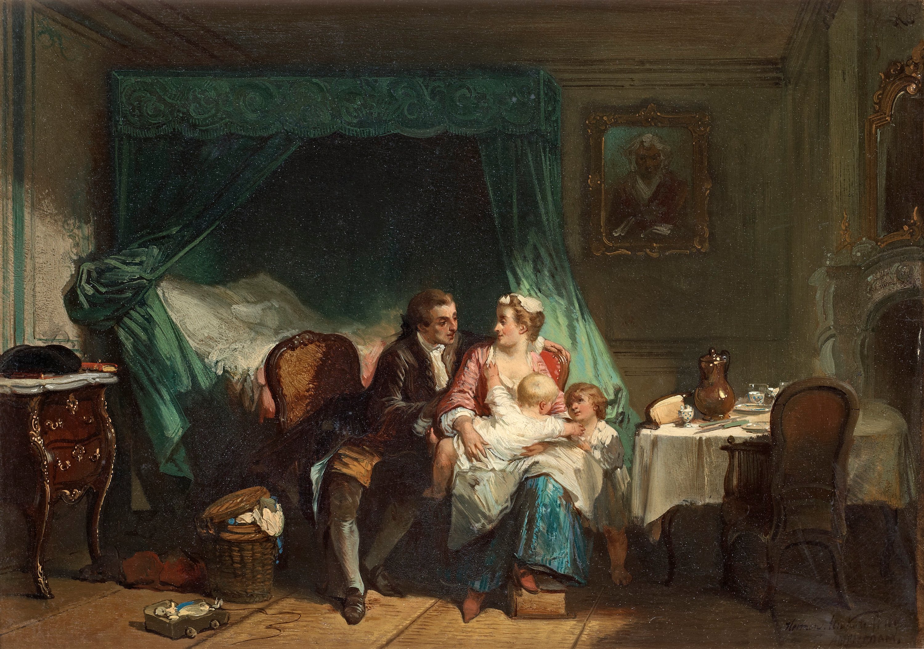 Herman Frederick Carel ten Kate, Family idyll. - Bukowskis