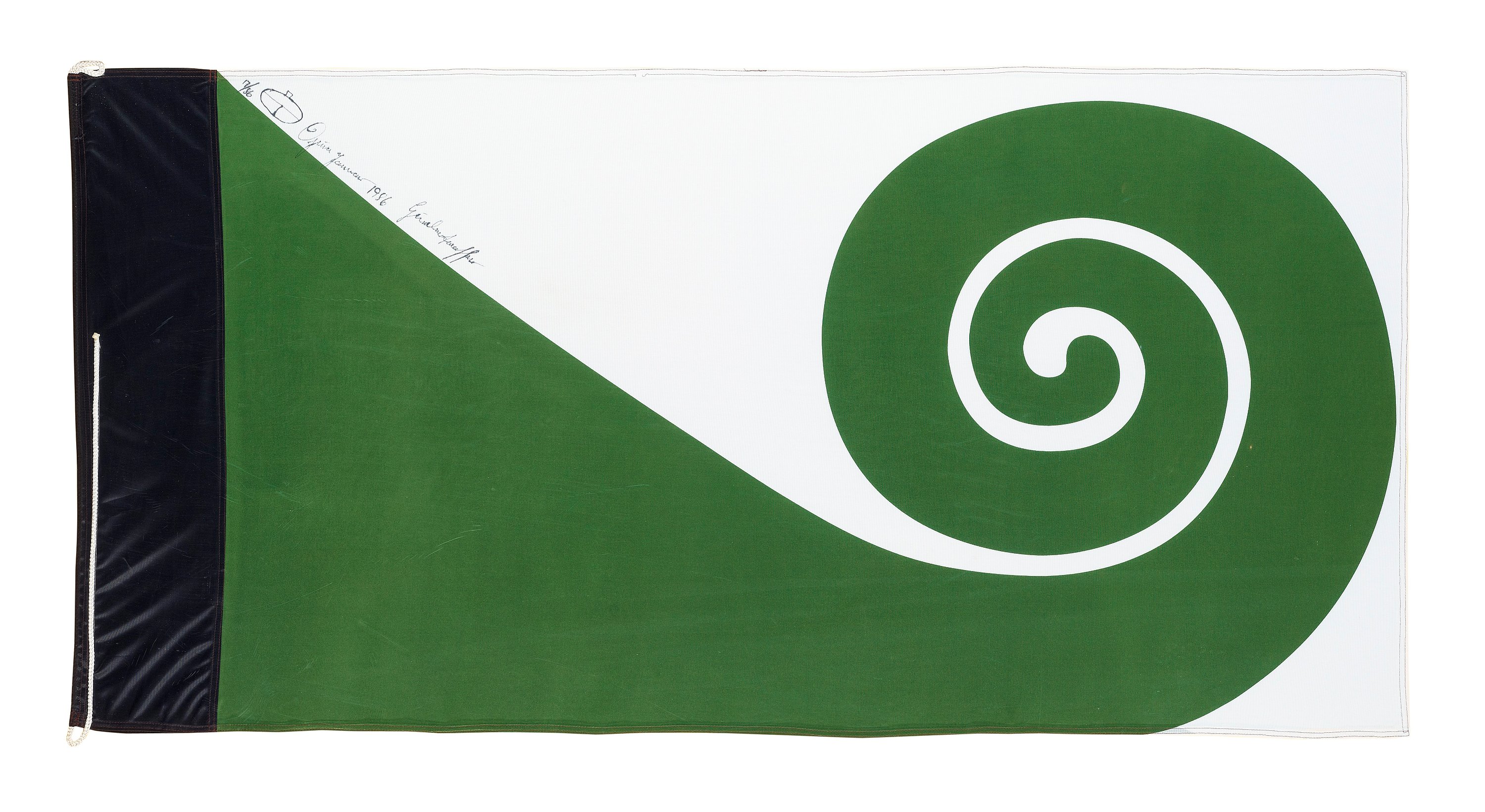 Friedensreich Hundertwasser, THE KORU FLAG. Opus January 1986. - Bukowskis