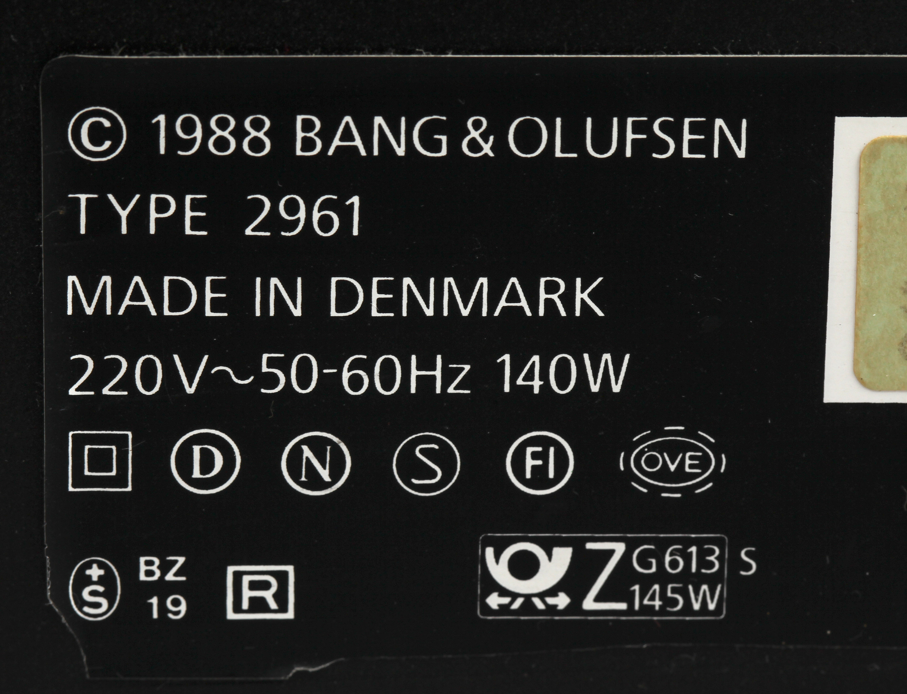 STEREOANLÄGGNING, BeoSystem 4500, Bang & Olufsen, 1988 - 1994. - Bukowskis