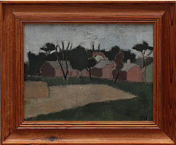 BERTA HANSSON, olja på duk, sign, dat 43 a tergo. - Bukowskis