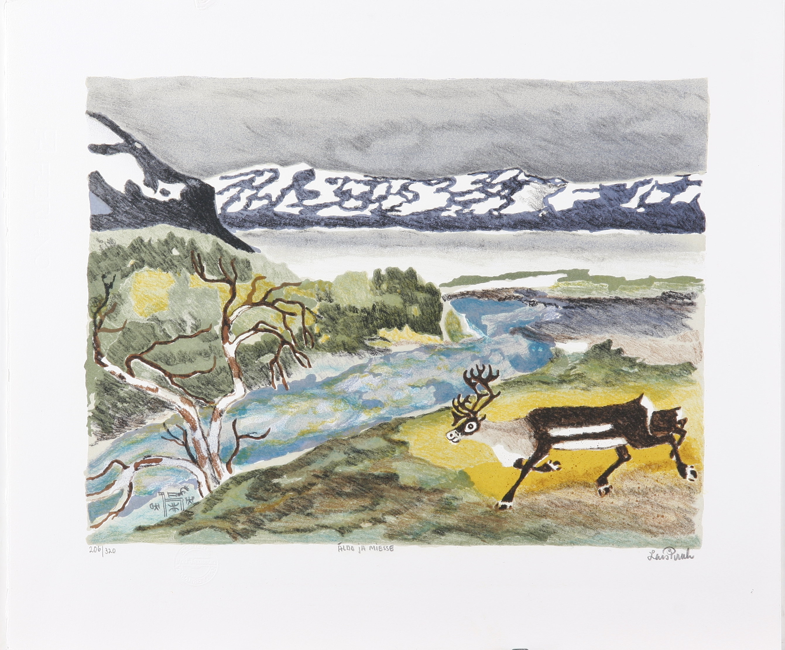 PIRAK, LARS. Färglitografi. Sign. o numr. 206/320". - Bukowskis