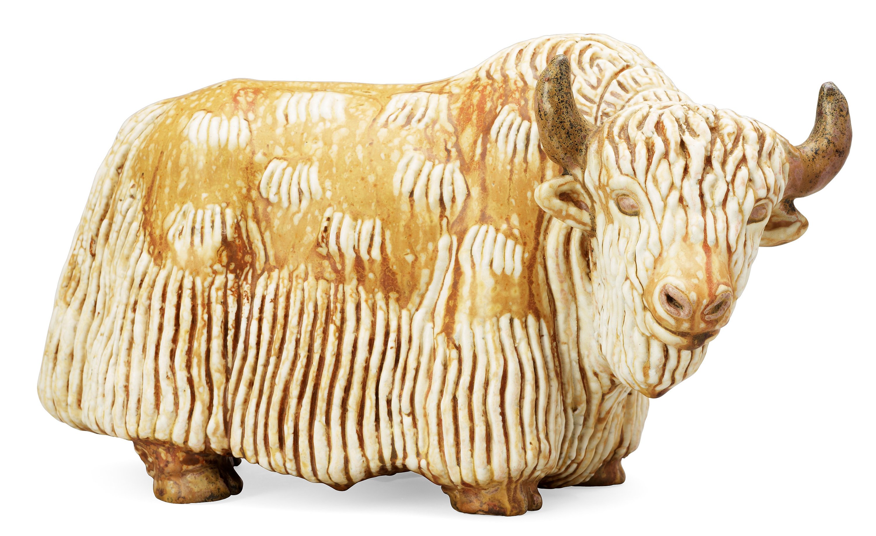 GUNNAR NYLUND, bisonoxe, Rörstrand. - Bukowskis