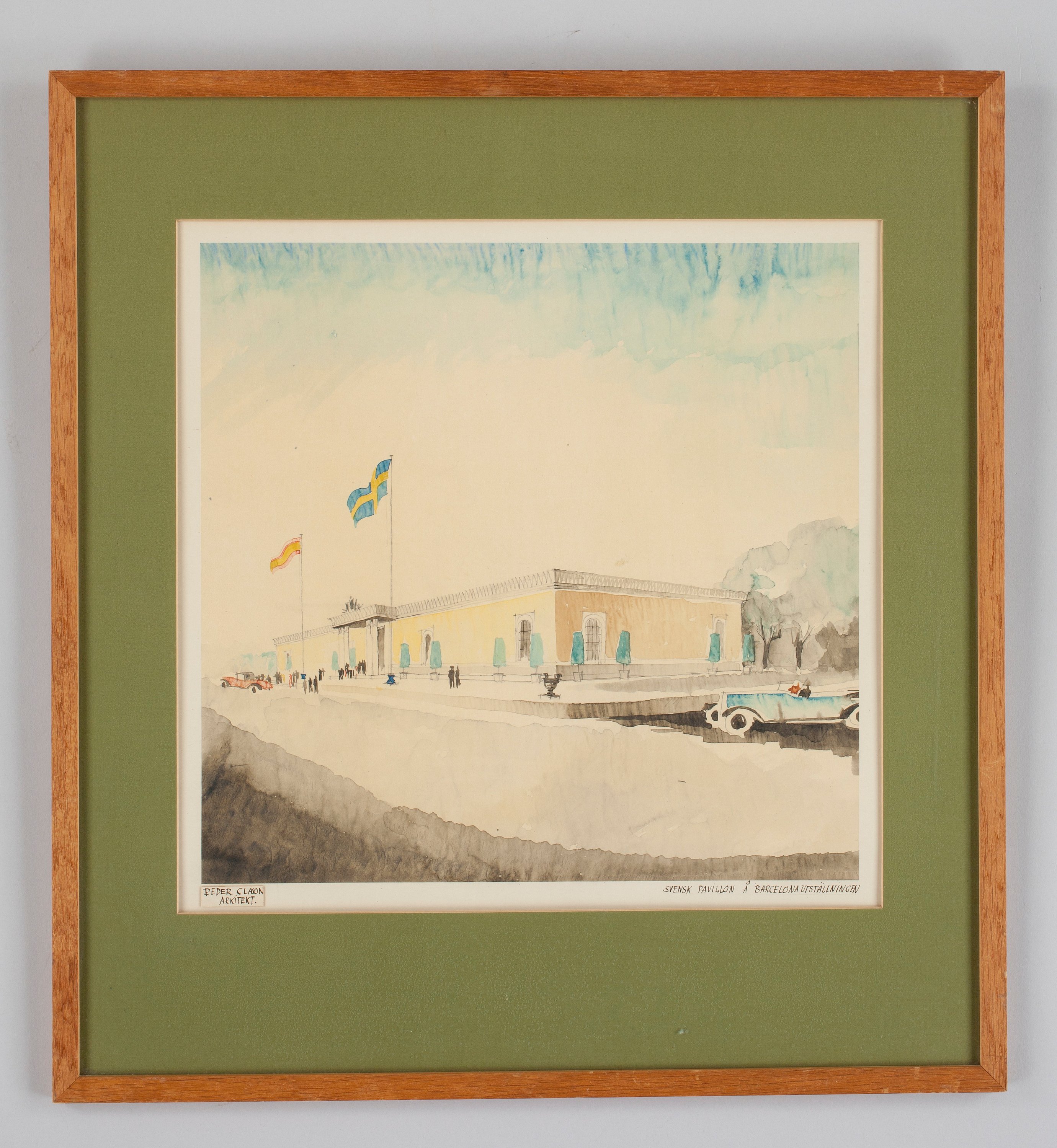 PEDER CLASON, akvarell. - Bukowskis