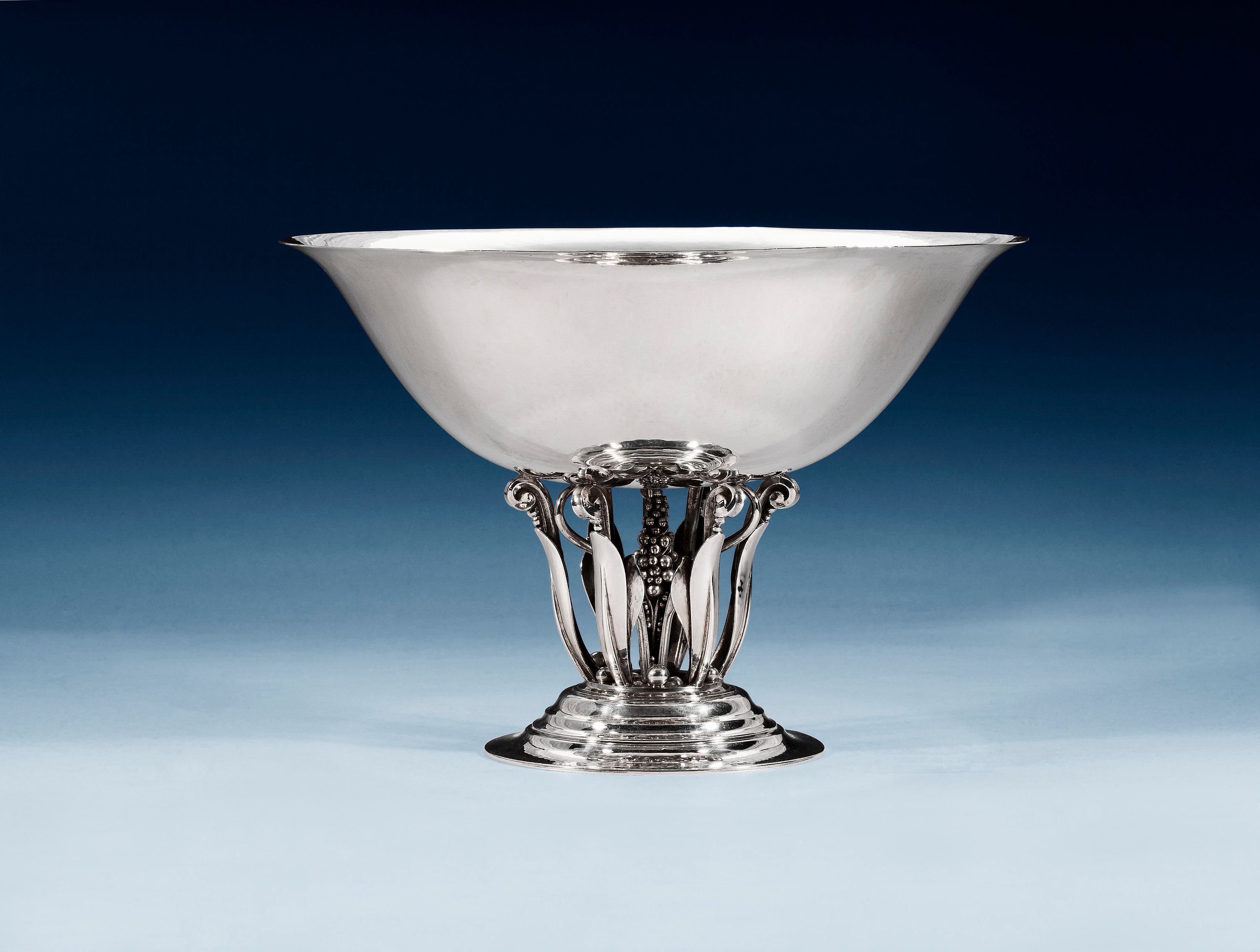 JOHAN ROHDE, skål, Georg Jensen, Köpenhamn 1933-44, sterling. - Bukowskis