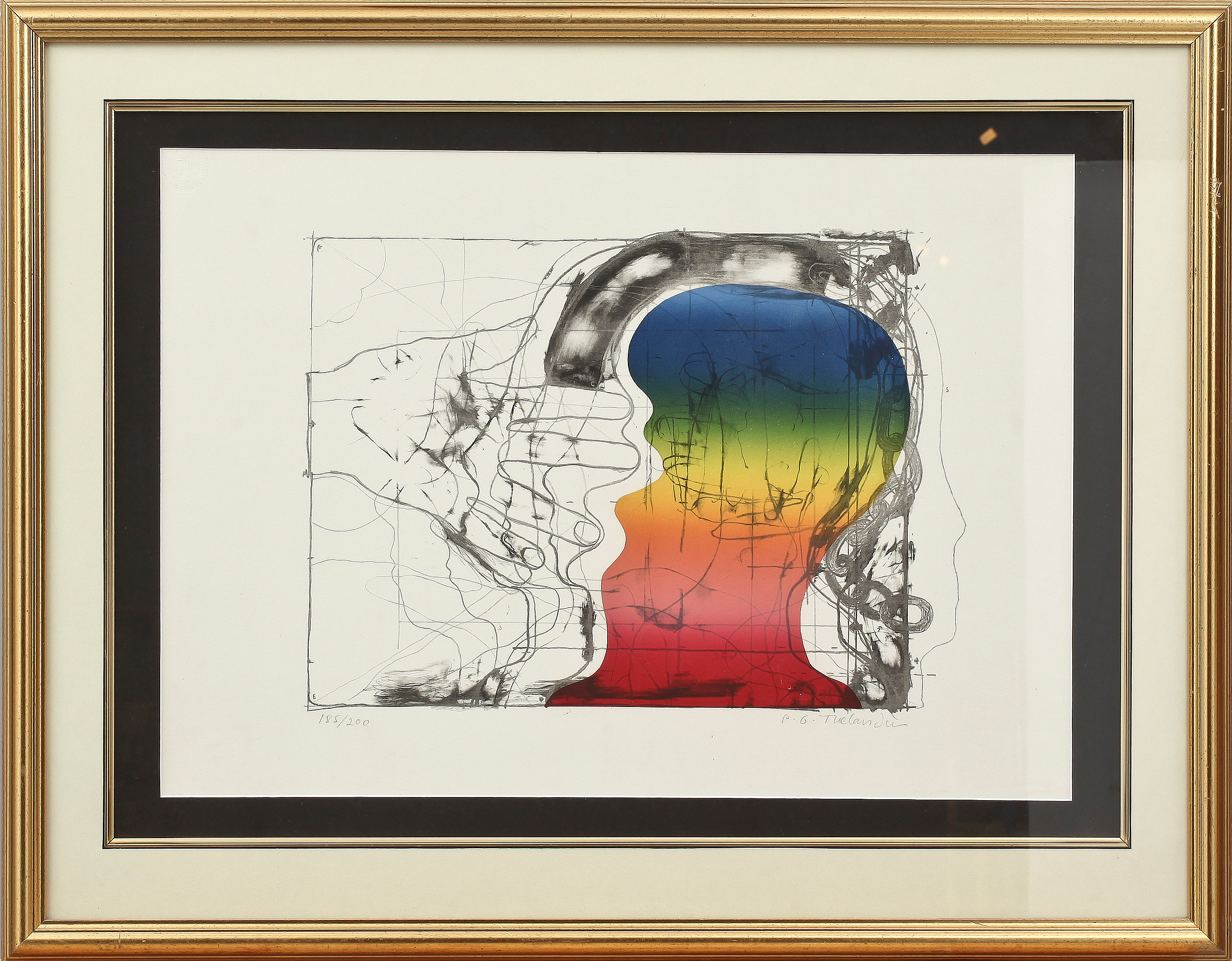 PG THELANDER, färglitografi, sign o numr 185/200. - Bukowskis