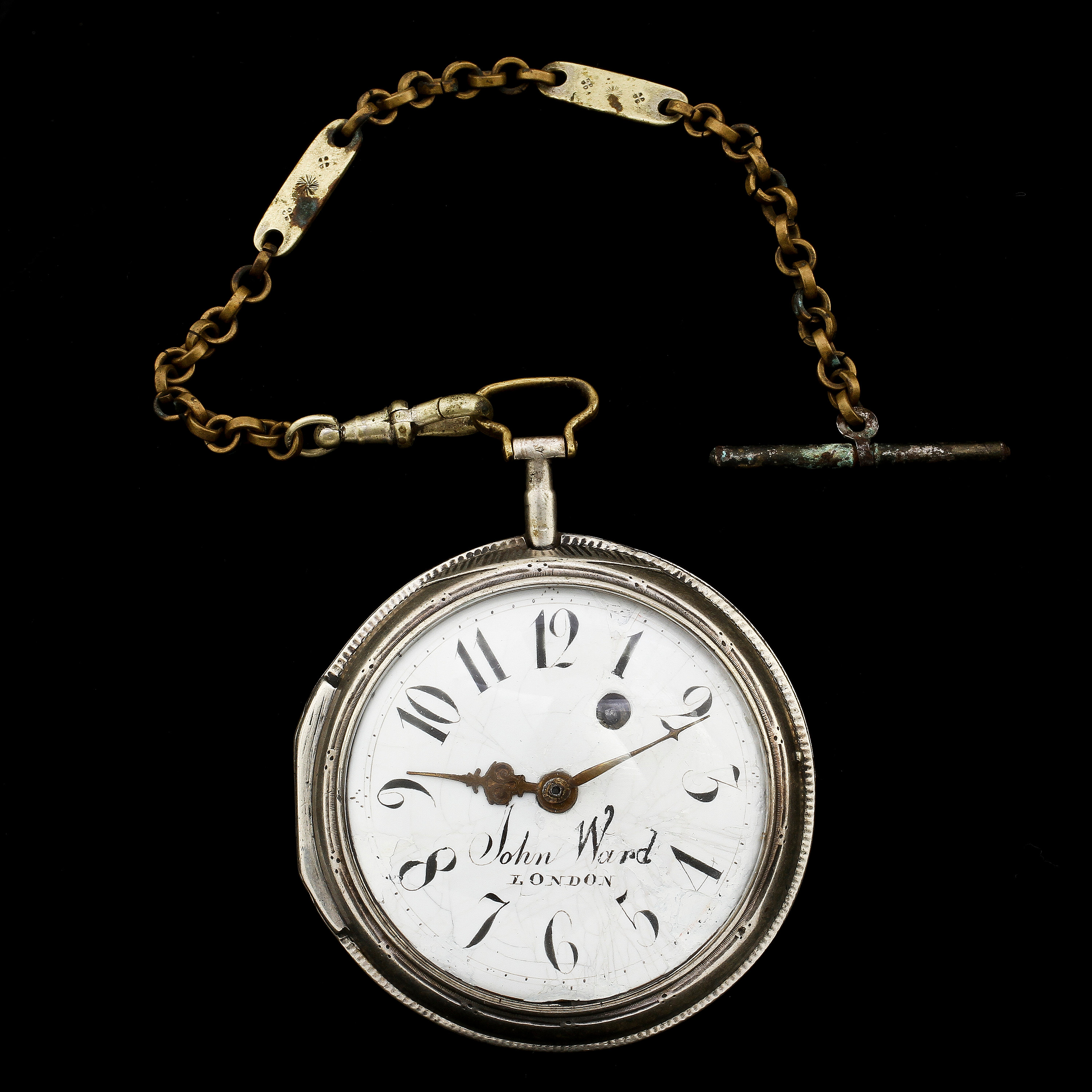 FICKUR, silver, John Ward, London, omkring 1800. - Bukowskis