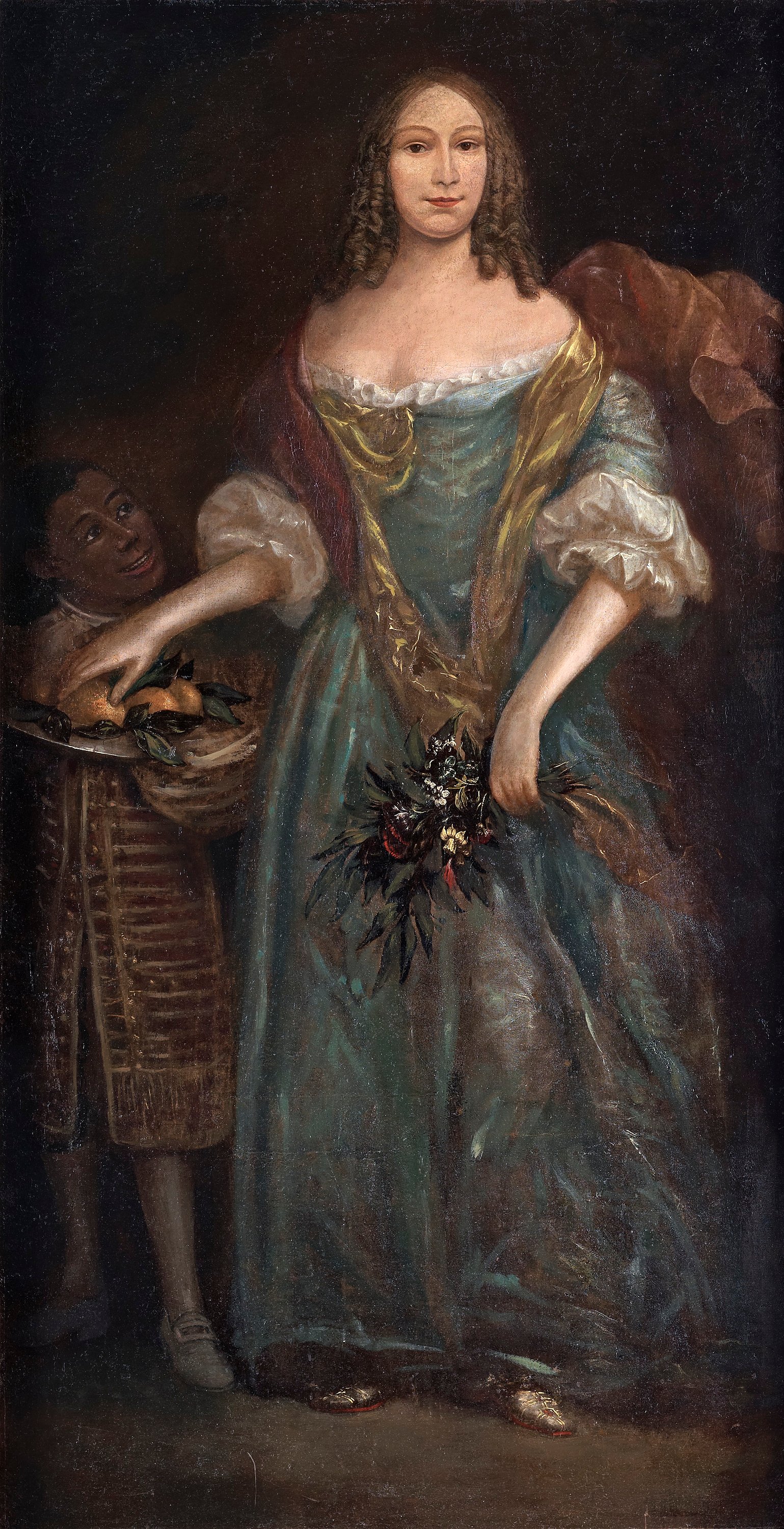 Lady with servant. - Bukowskis