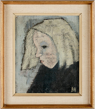 BERTA HANSSON, olja på pannå. Sign. - Bukowskis
