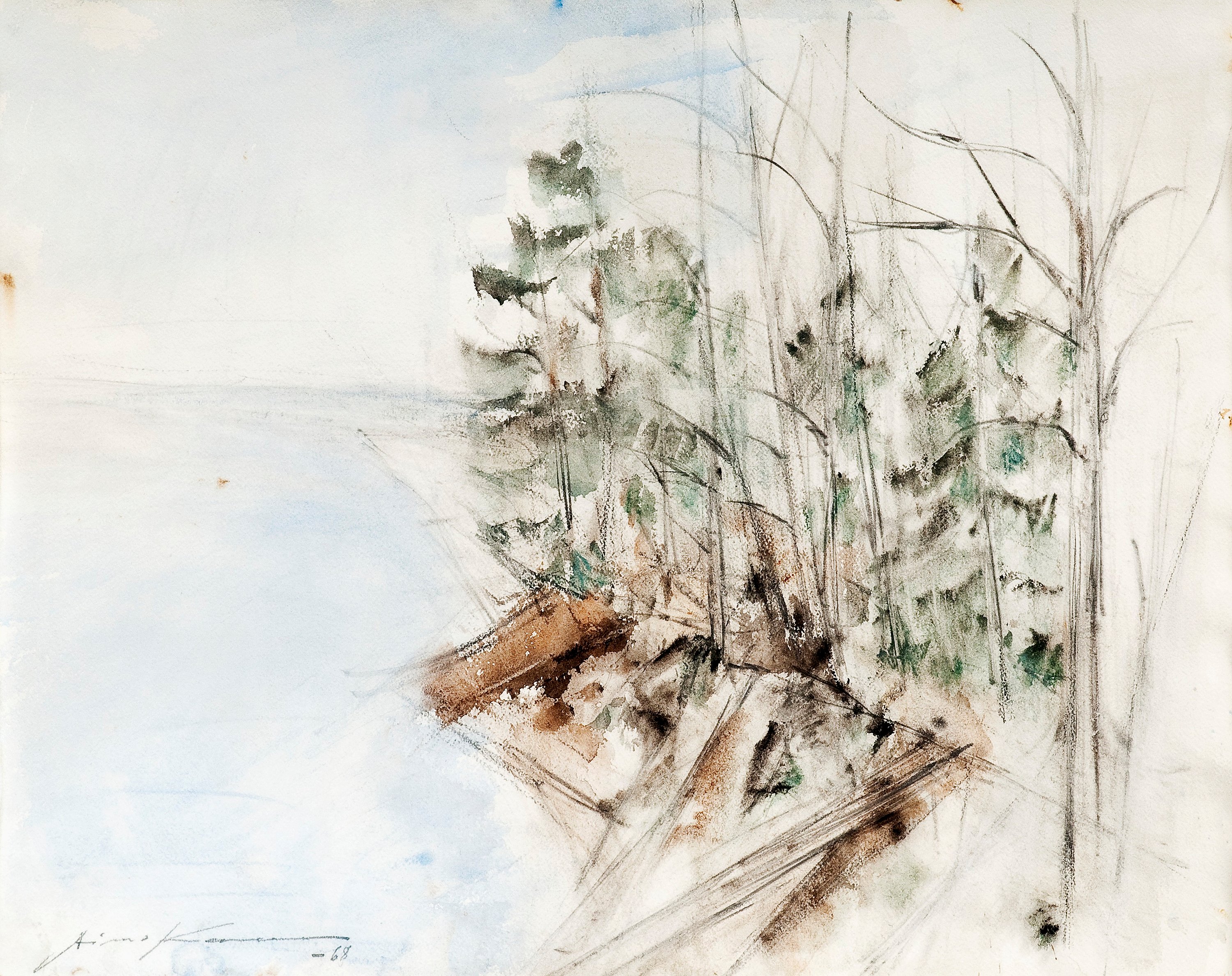 AIMO KANERVA, akvarell, sign. och dat. -68. - Bukowskis