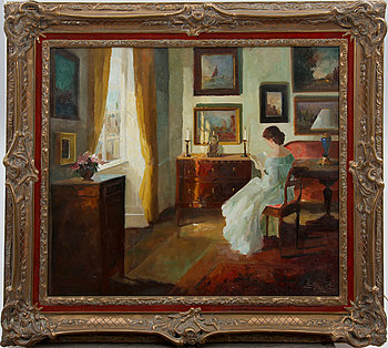 EDITH GEERT, olja på duk, sign. - Bukowskis