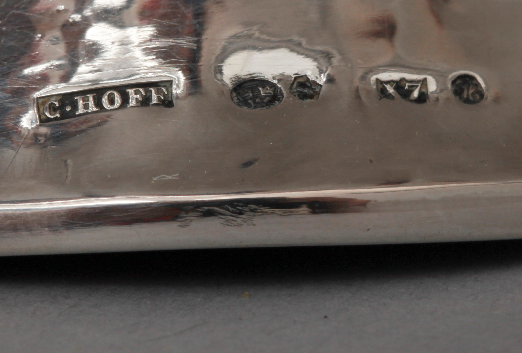 SKÅL, silver, importstämplar, Carl Hoff, Helsingborg 1924. Vikt c:a 590 ...