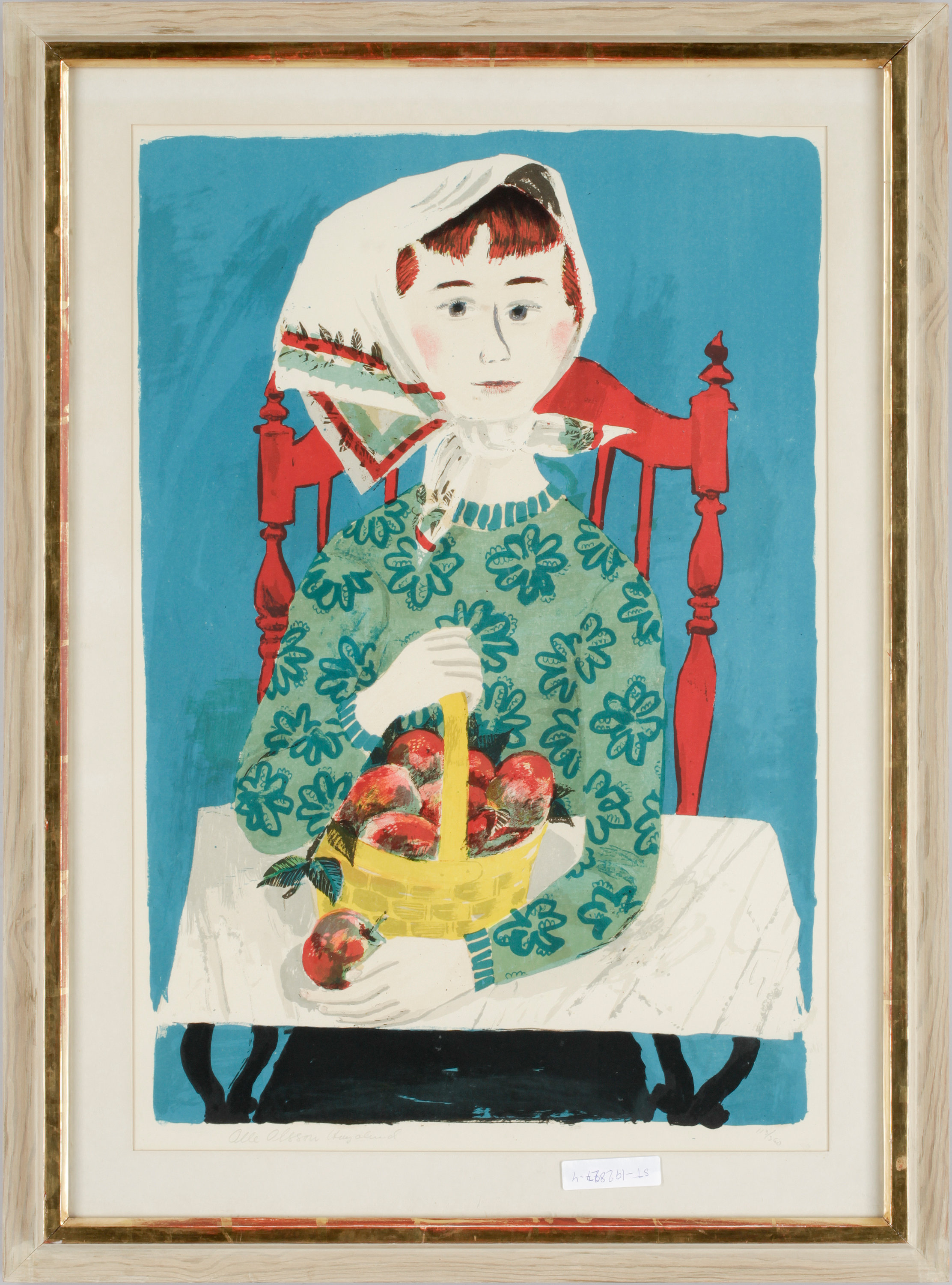 OLLE OLSSON-HAGALUND, färglitografi, 113/360, sign. - Bukowskis